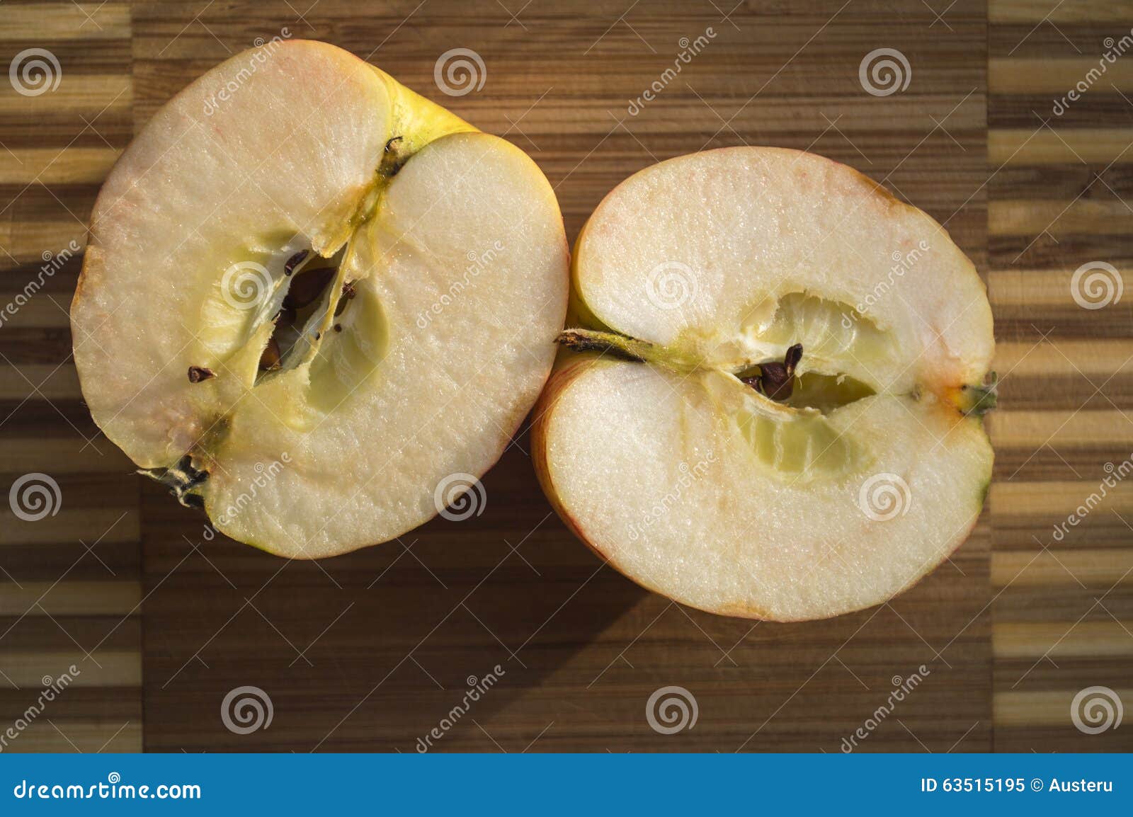 Apples cut in half stock image. Image of fresh, agriculture - 63515195