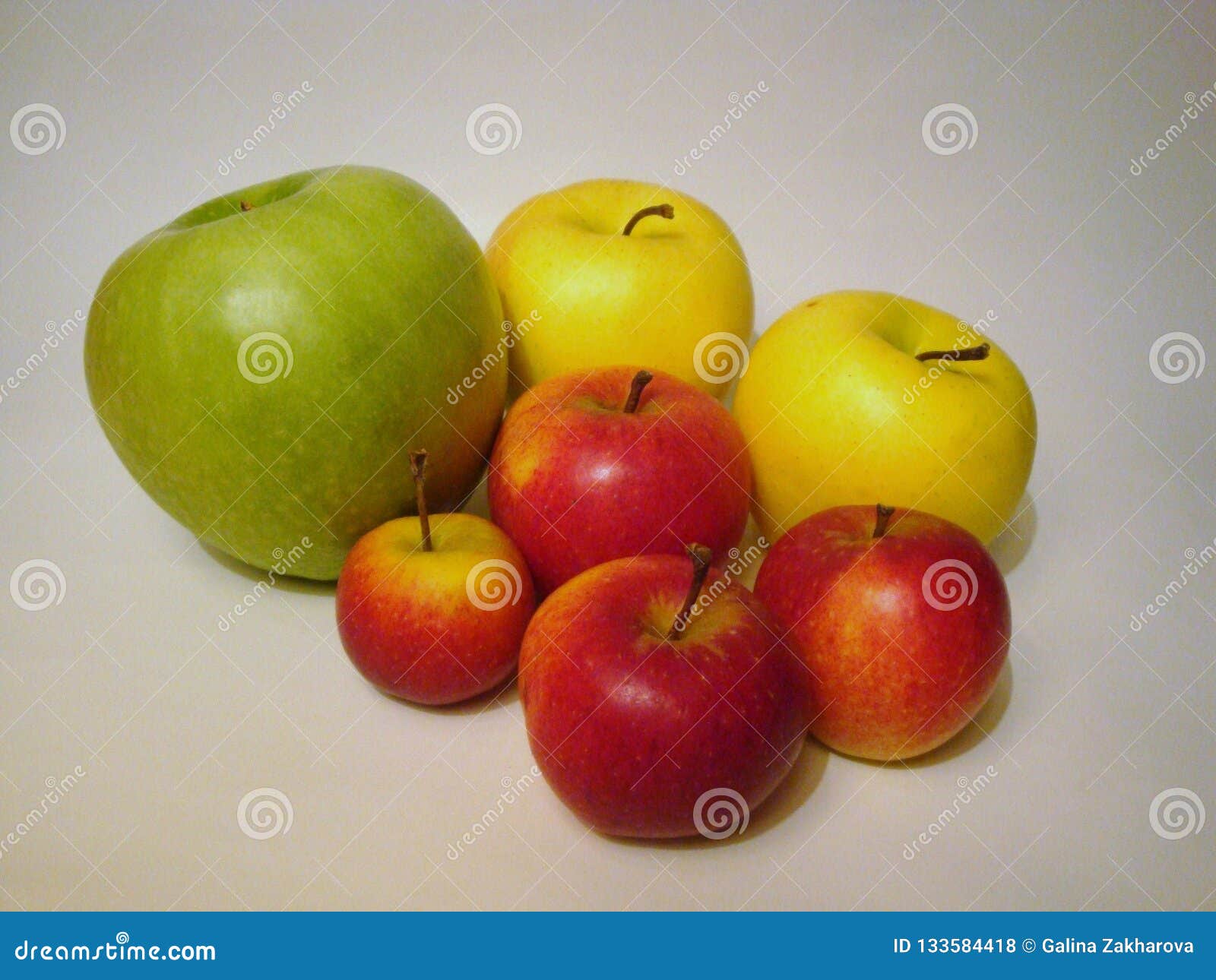 Apples of Different Colors and Sizes. Stock Photo - Image of sizes ...
