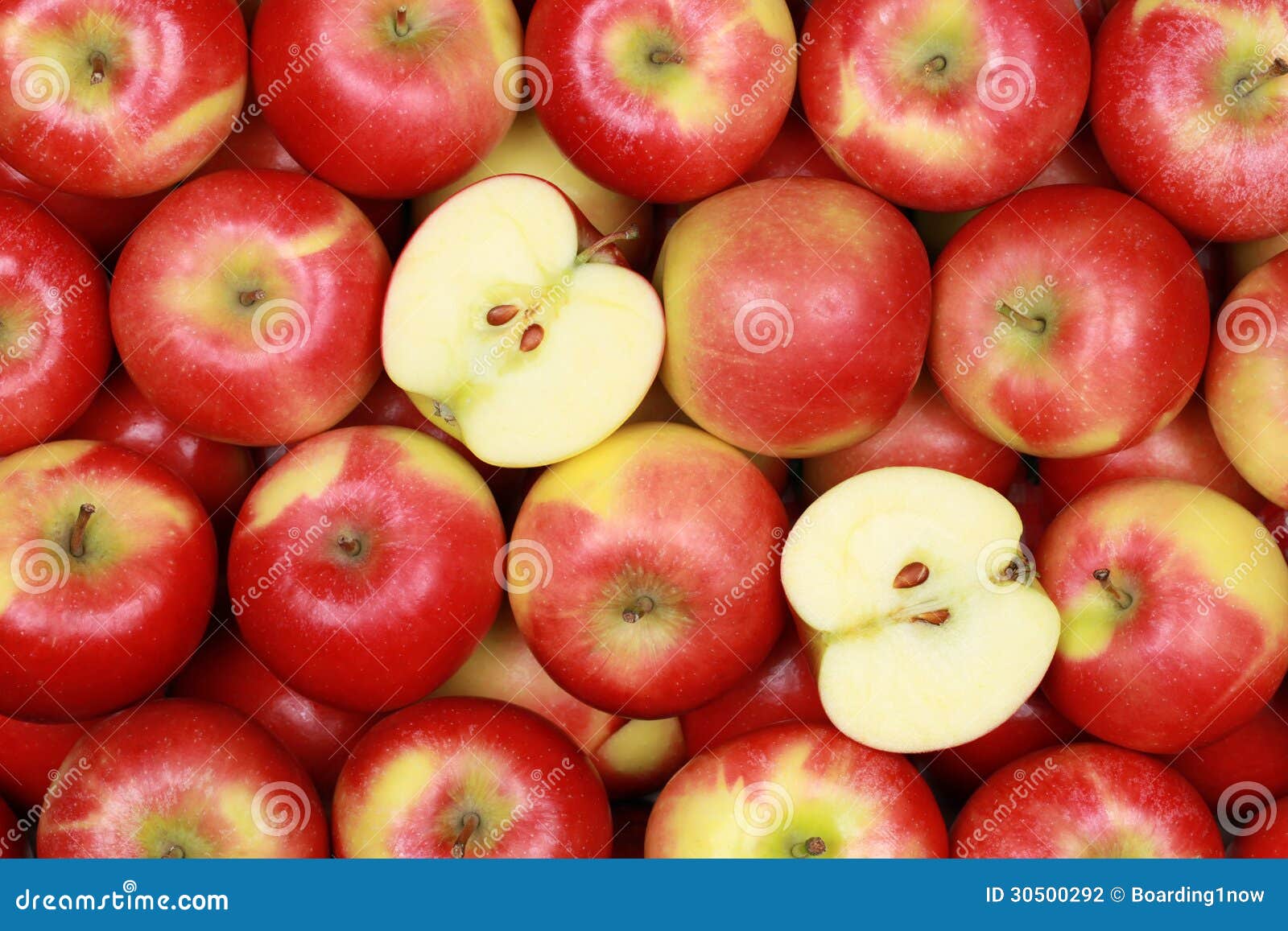 Apples Forming a Background Stock Photo - Image of background, eating ...