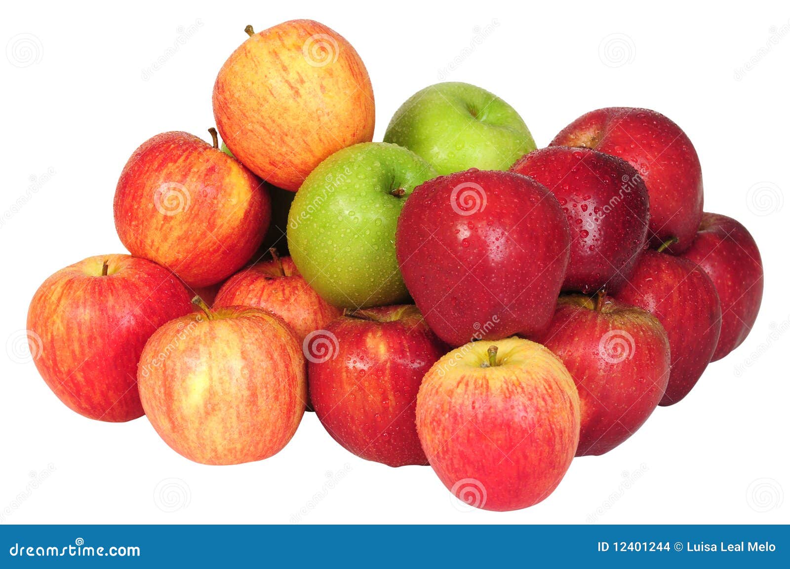 Apples. Isolated stock photo. Image of vibrant, drop - 12401244