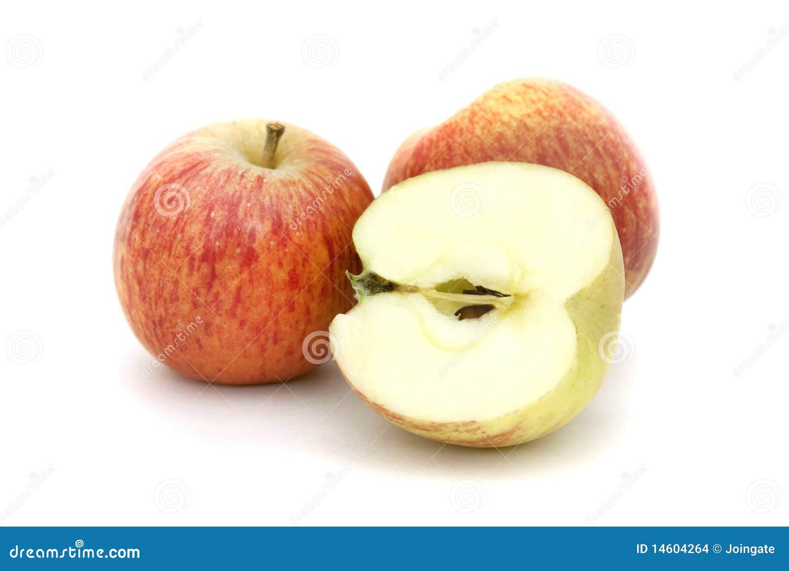Apples isolated on white stock photo. Image of food, white - 14604264