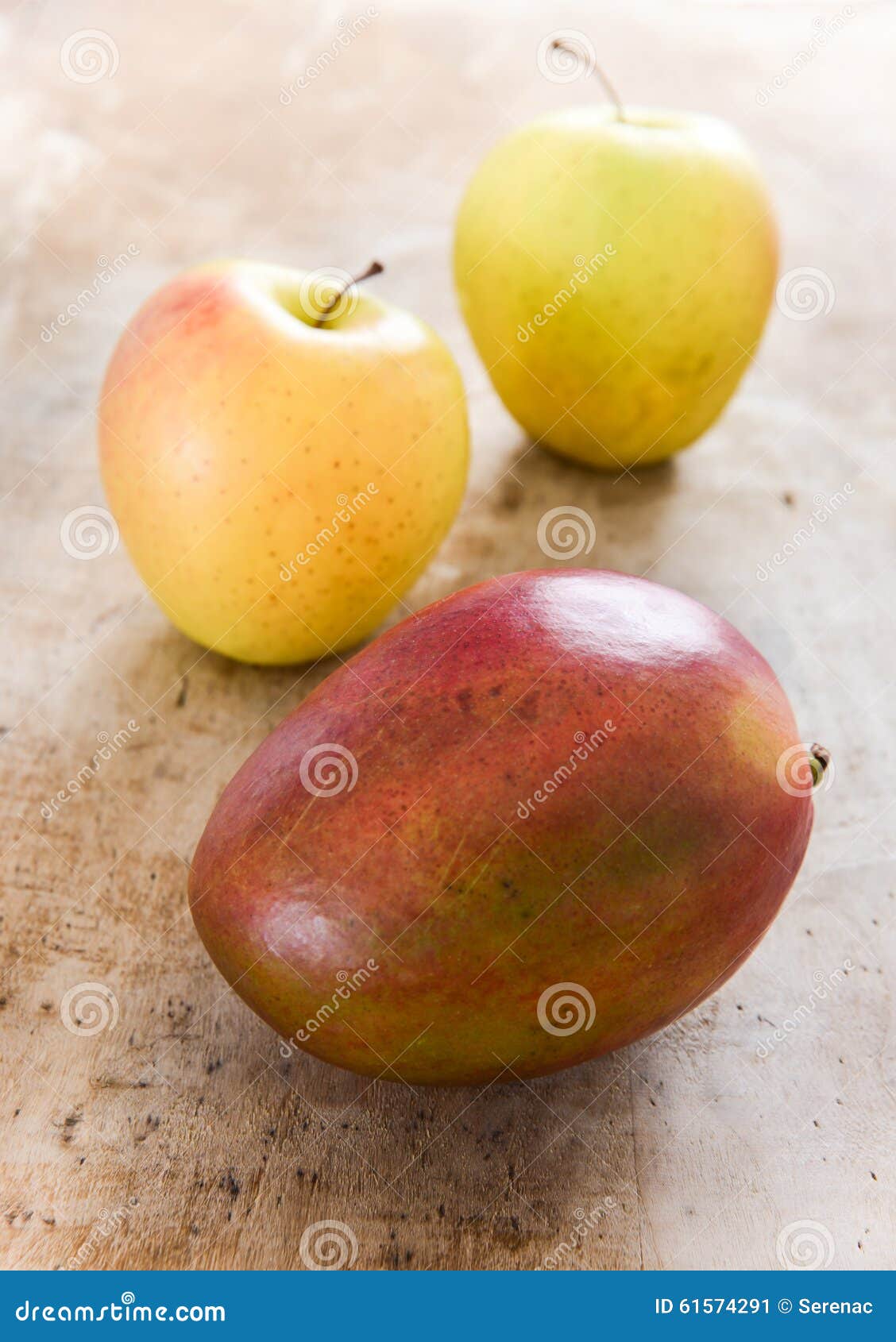 Apples and mango. stock image. Image of shot, mango, life - 61574291