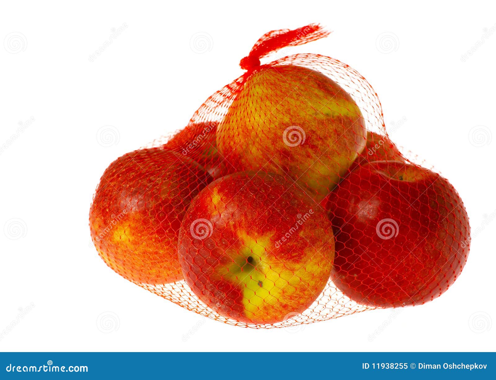 Apples in the Net Bag Isolated Stock Image - Image of eating, group ...