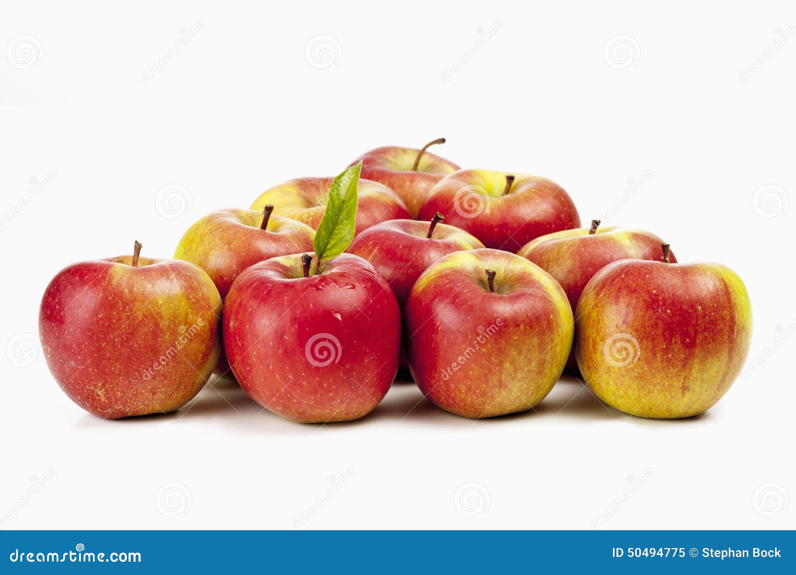 Apples Organized in Triangle Shape Stock Image - Image of nutrient ...