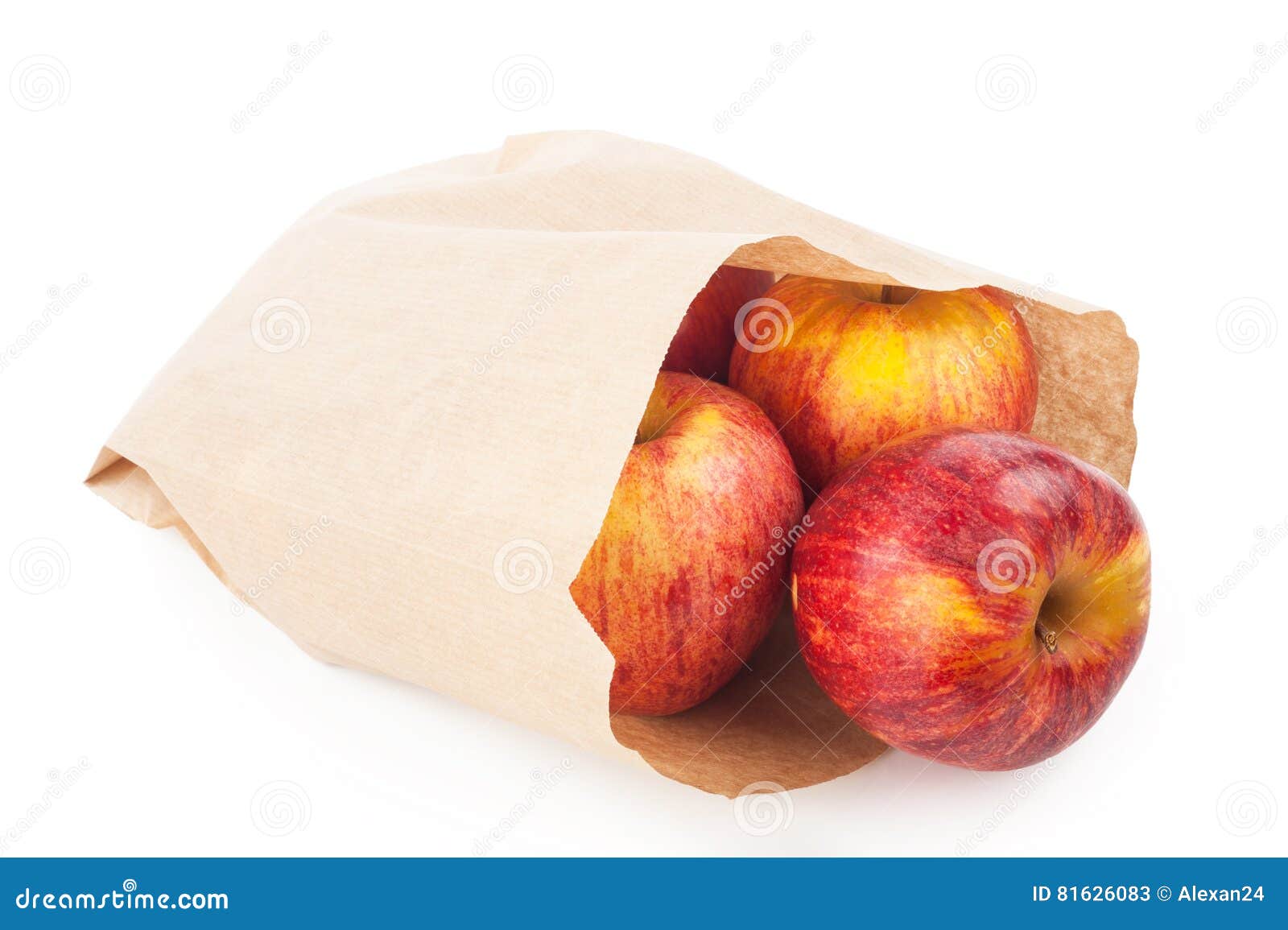 Apples in paper bag stock image. Image of crabapple, healthy - 81626083