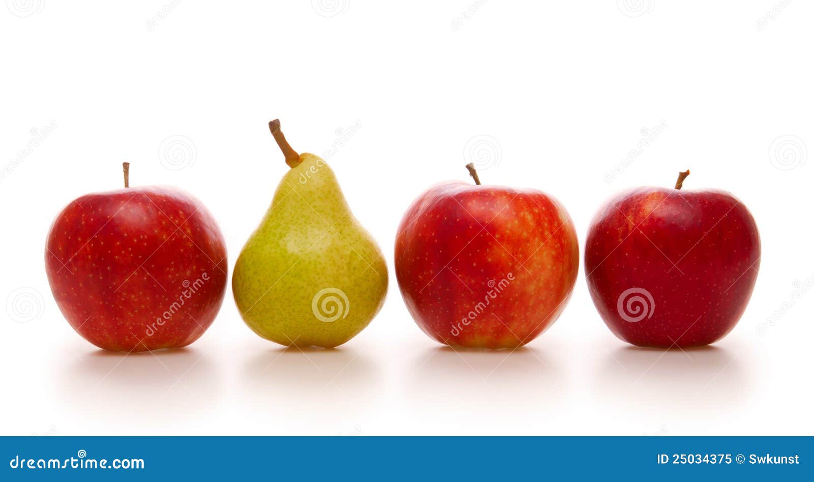 Apples and pear stock image. Image of apple, isolated - 25034375