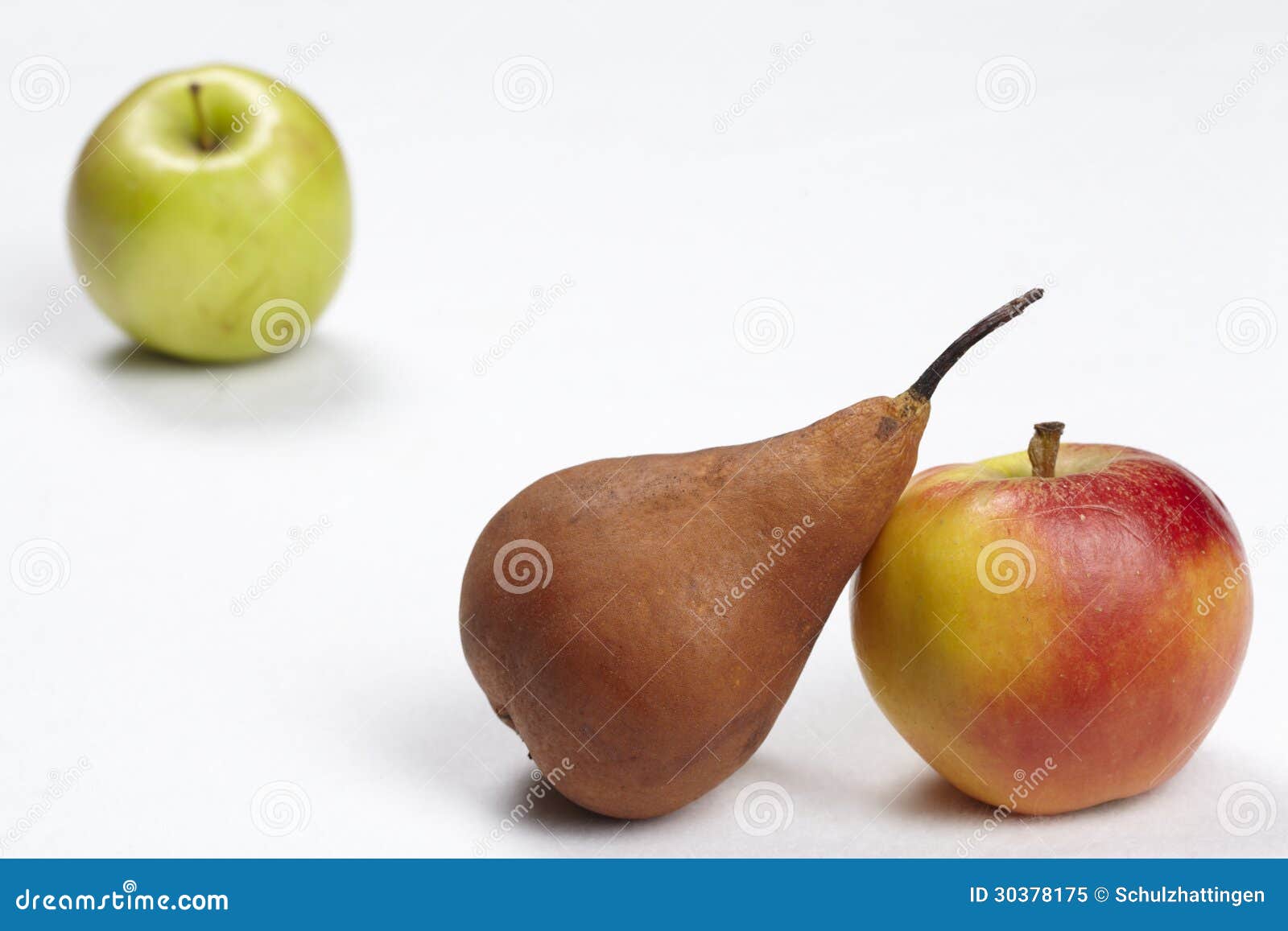 Apples and a pear stock image. Image of health, apple - 30378175