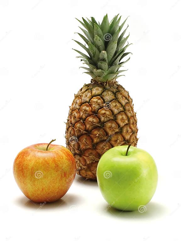 Apples and pineapple stock image. Image of healthy, apple - 482113