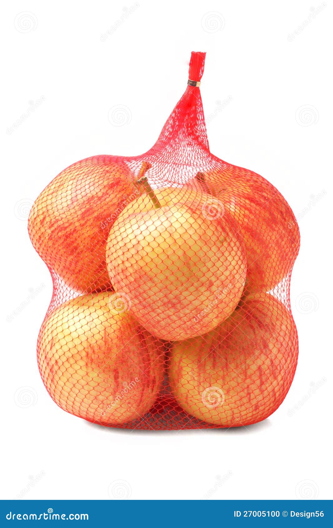 Apples in Plastic Mesh Sack Stock Photo - Image of eating, natural ...