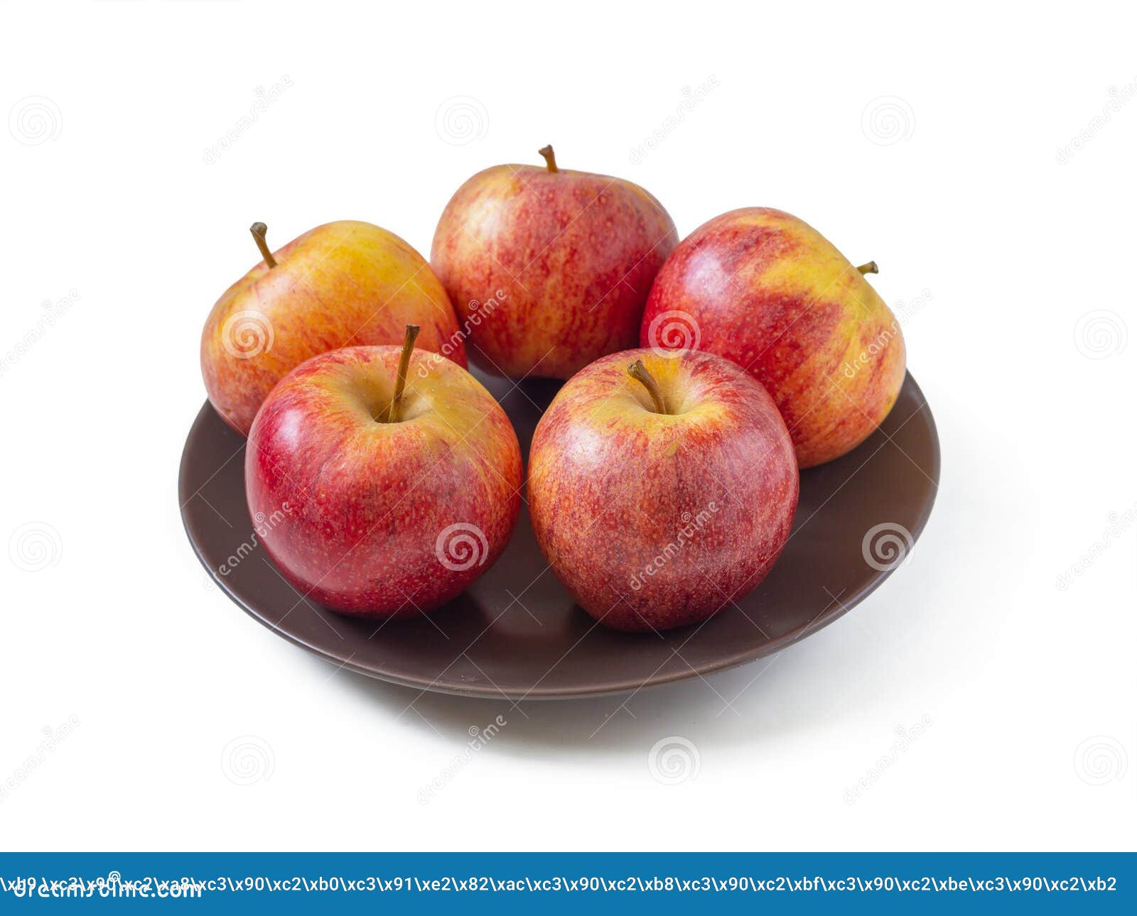 Apples on a plate stock photo. Image of concept, apple - 182870438