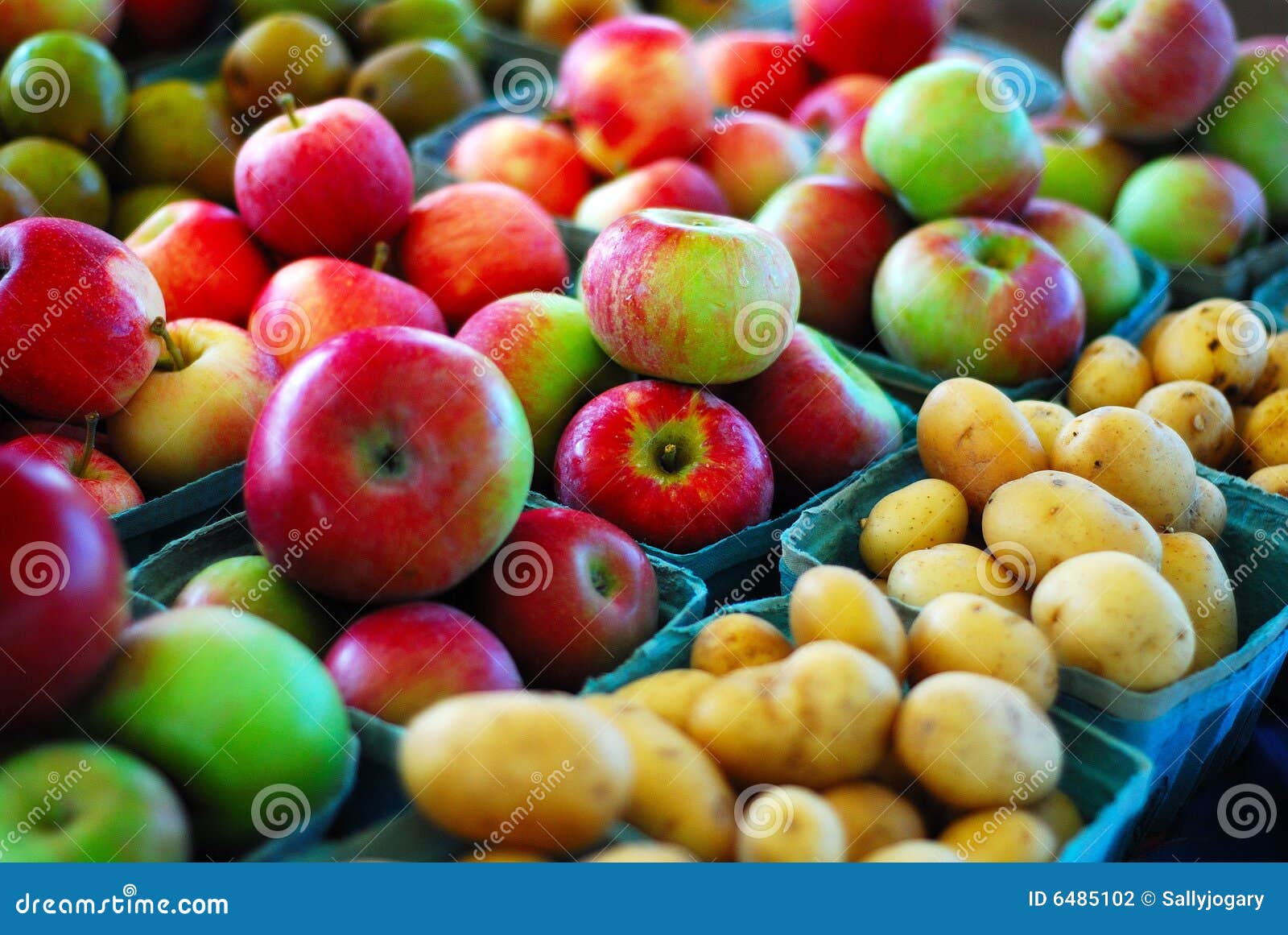 Apples & Potatoes stock photo. Image of banana, cereal - 6485102