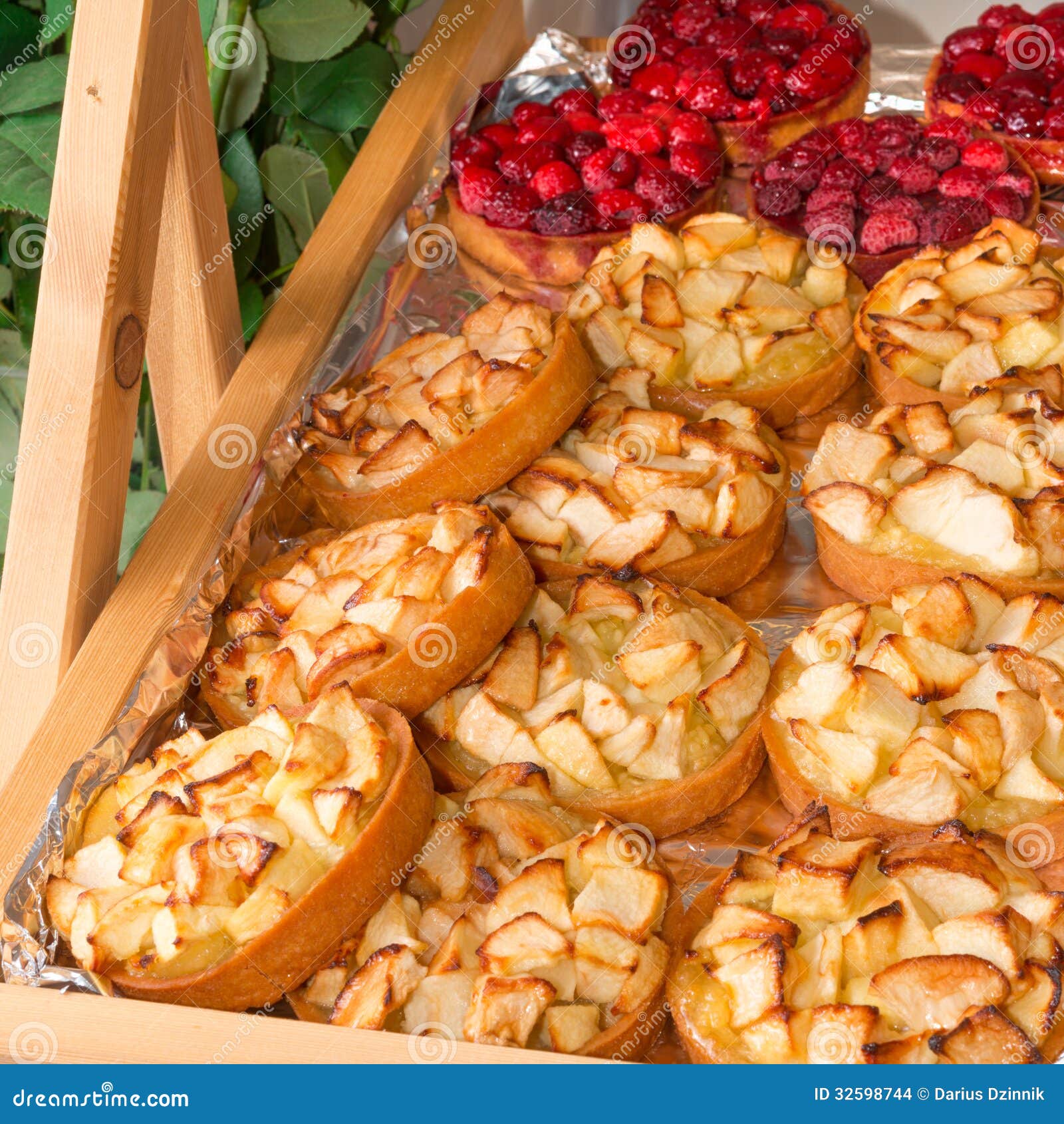 Apples and raspberry cake stock photo. Image of holiday - 32598744
