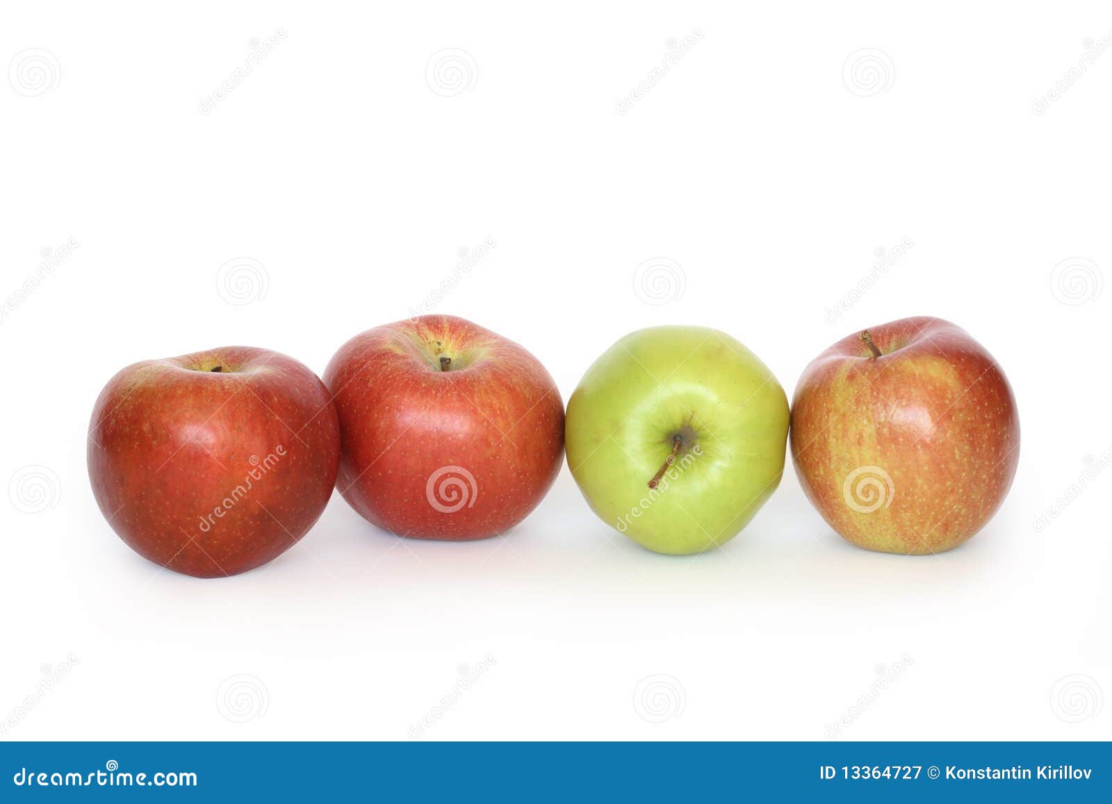 Apples in a Row stock image. Image of sweet, healthy - 13364727