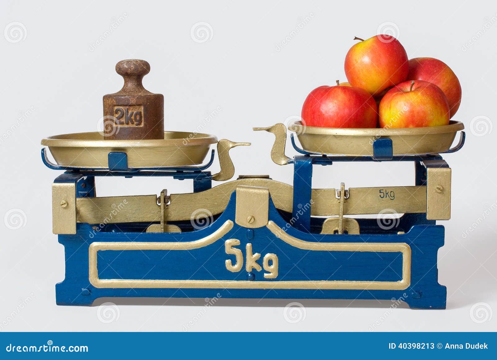 Apples on a scale stock image. Image of measurement, healthy - 40398213