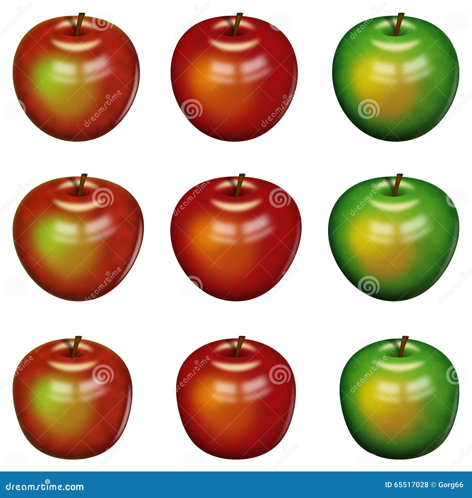 Apples stock illustration. Illustration of dieting, eating - 65517028