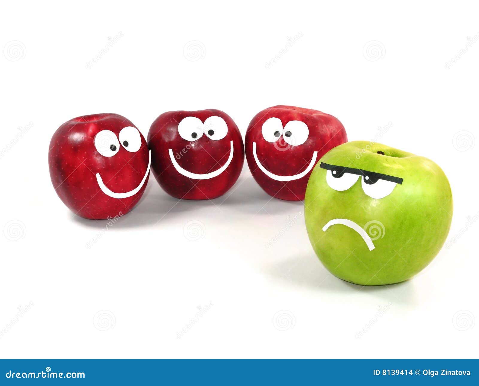 Apples-smilies 2 stock photo. Image of group, cheerful - 8139414