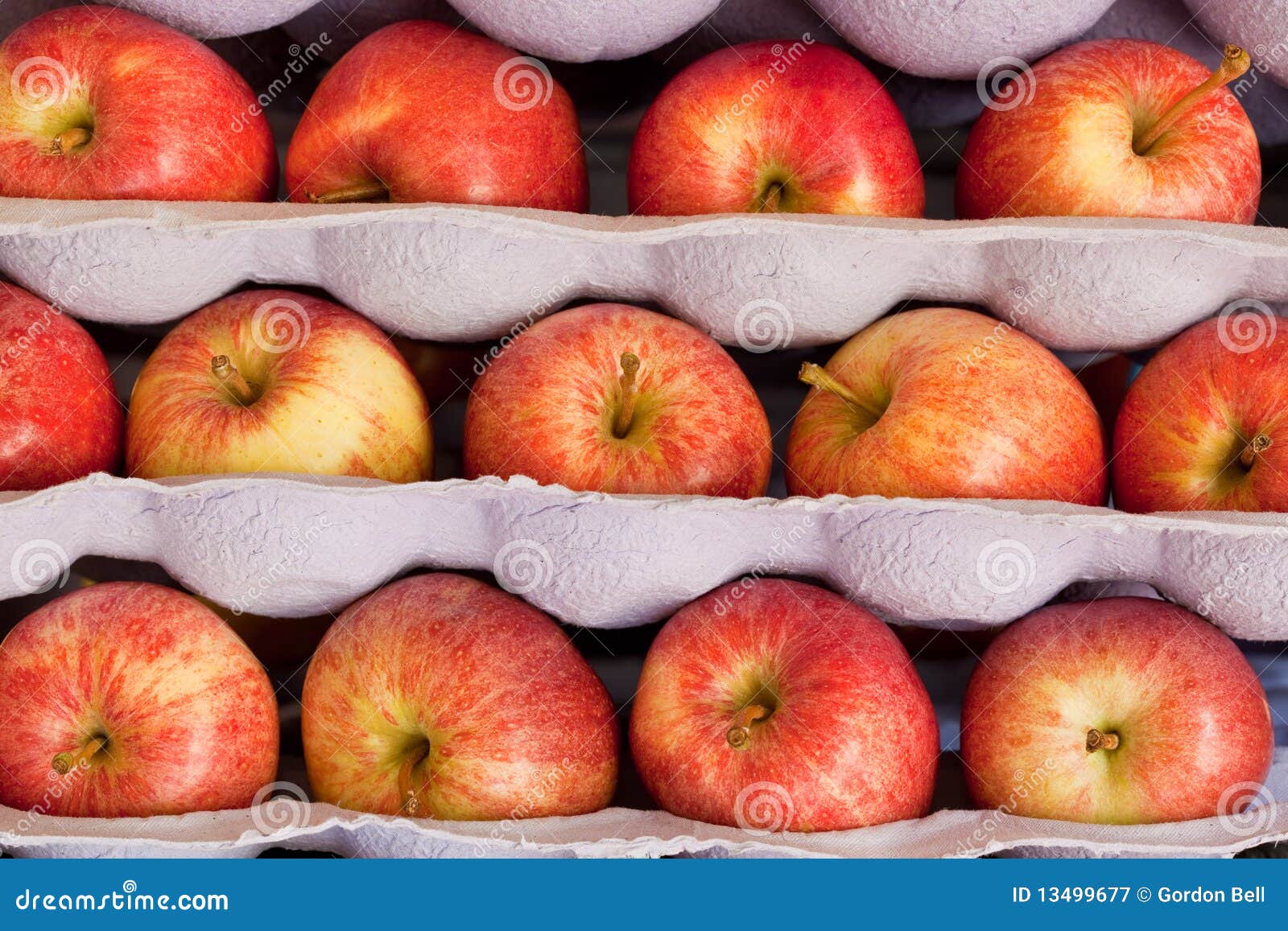 Apples Stacked in Shipping Trays Stock Image - Image of mall, stacked ...