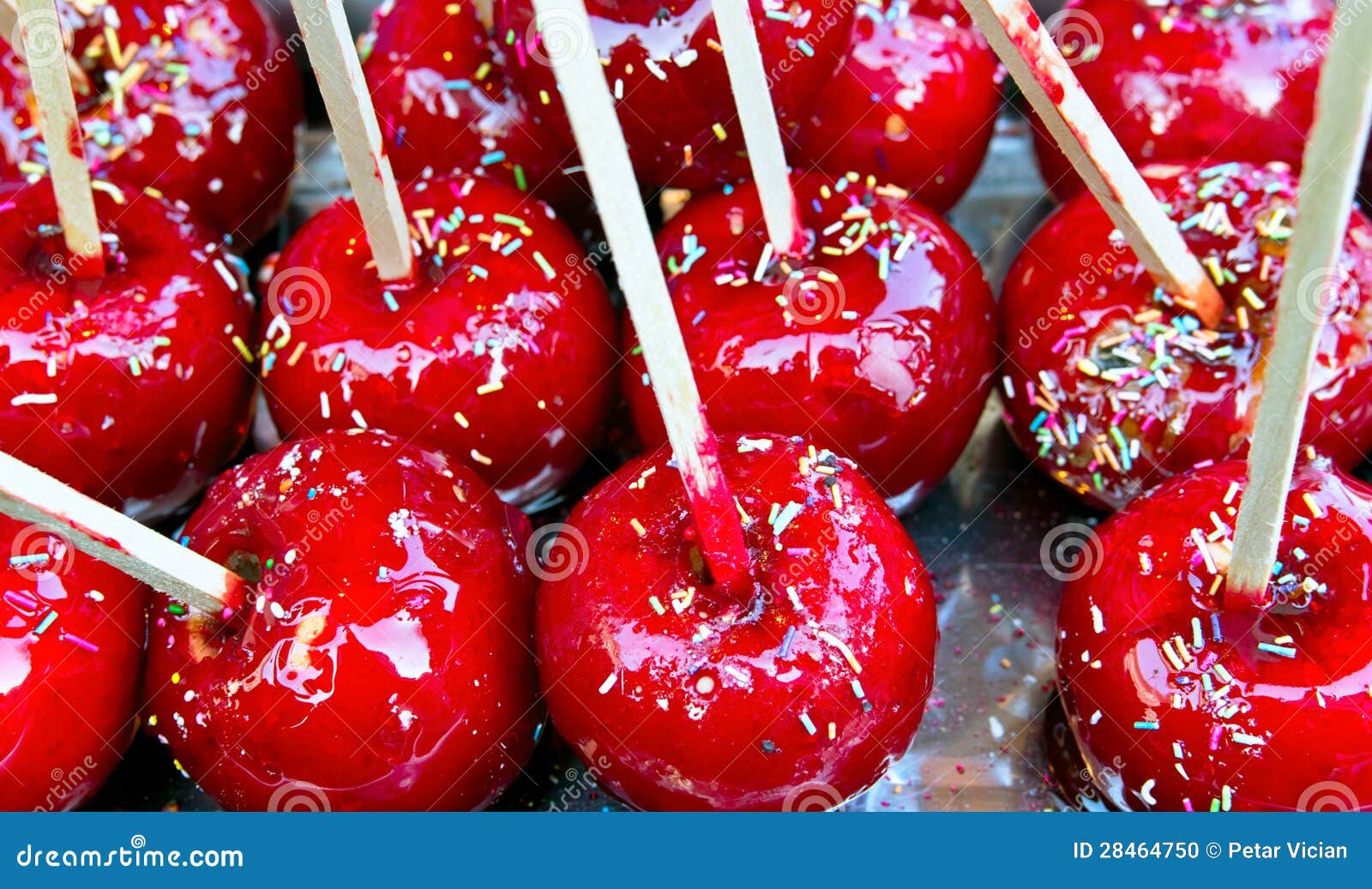Apples in Sugar Icing Toffee Stock Photo - Image of market, child: 28464750