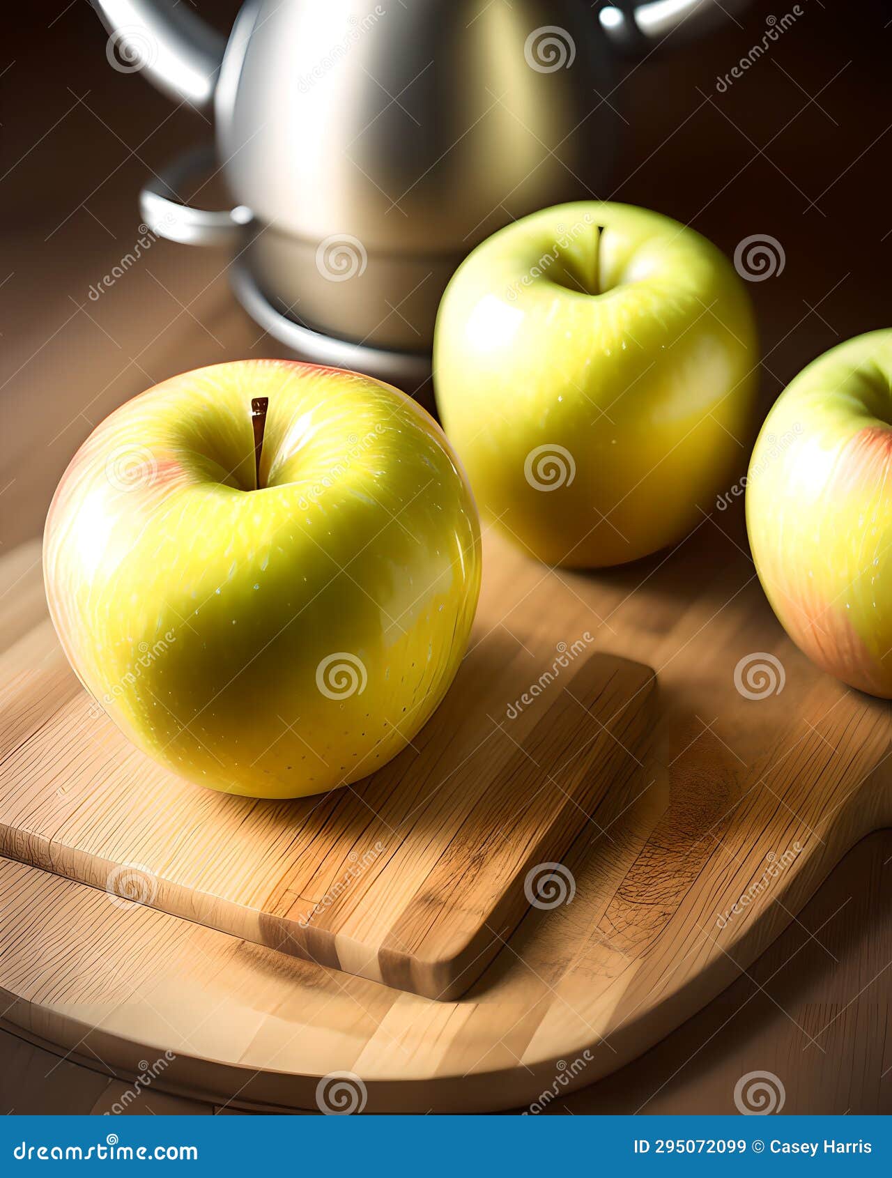 Apples on the table stock illustration. Illustration of produce - 295072099