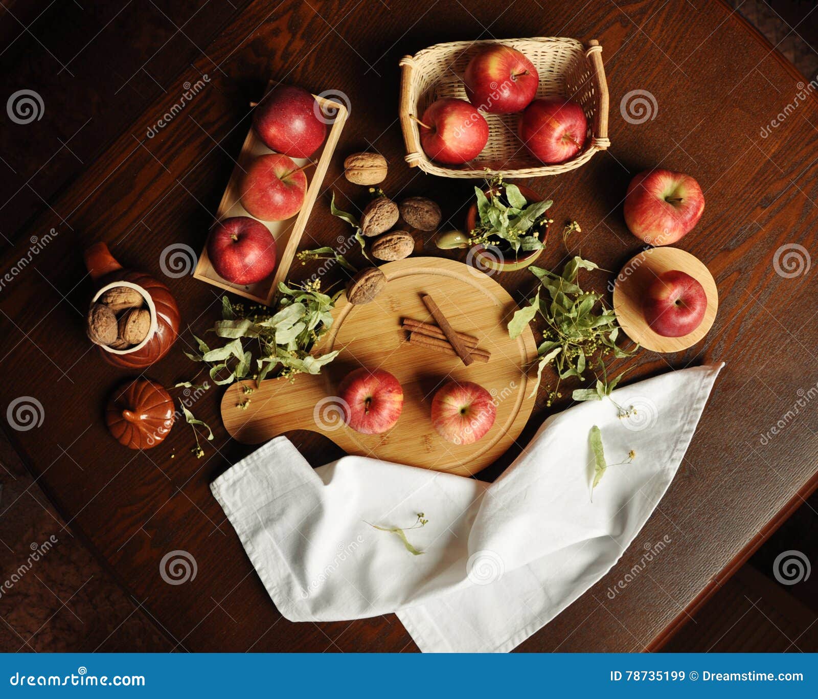 Apples on the Table 3 stock image. Image of cooking, table - 78735199