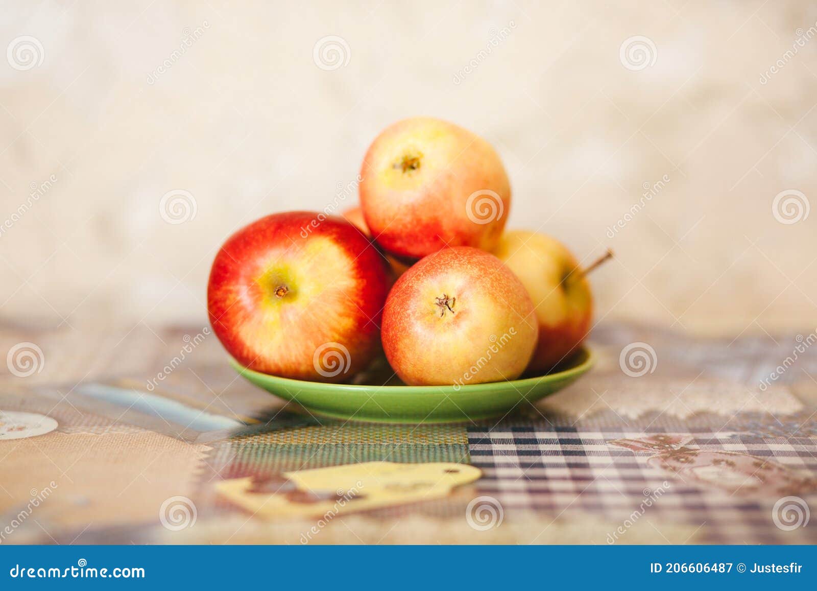 Apples on the Table - Simple Still Life Stock Image - Image of diet ...