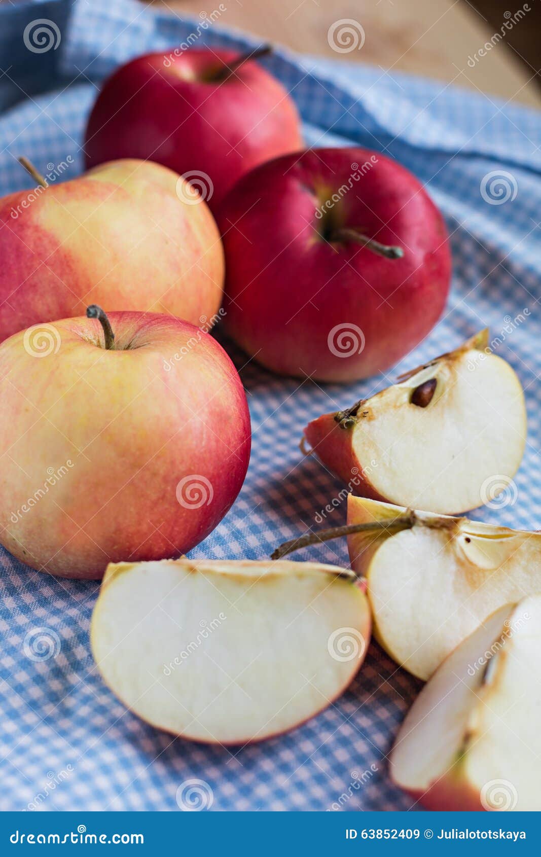 Apples on the table stock image. Image of ripe, snack - 63852409