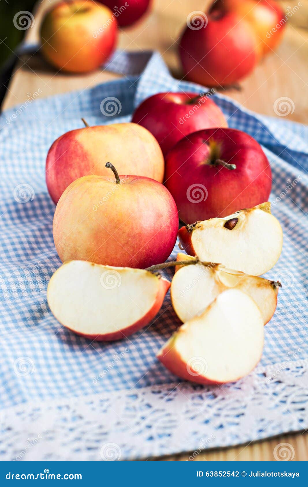 Apples on the table stock photo. Image of cooking, table - 63852542