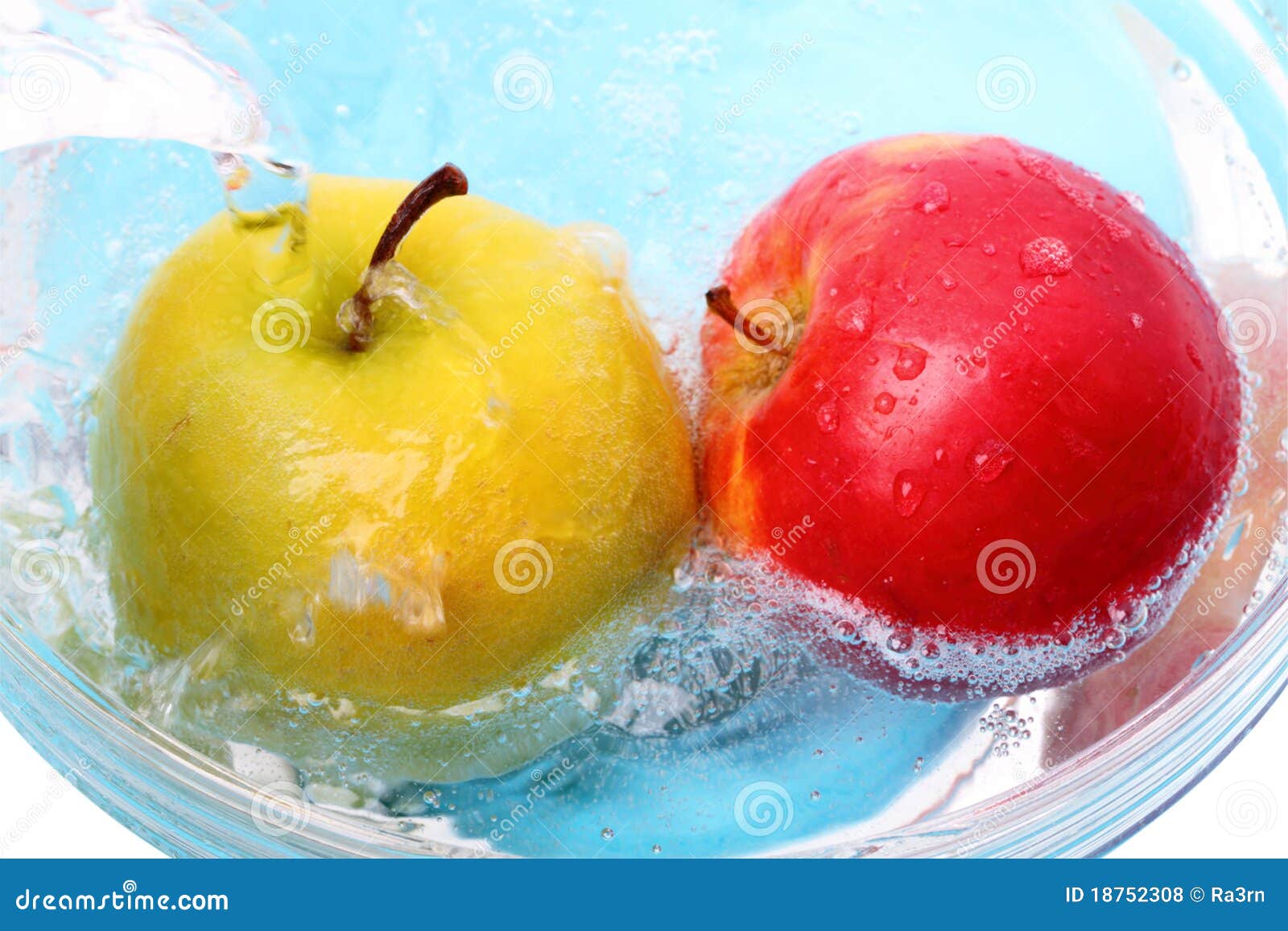 Apples in water stock photo. Image of wash, food, closeup - 18752308