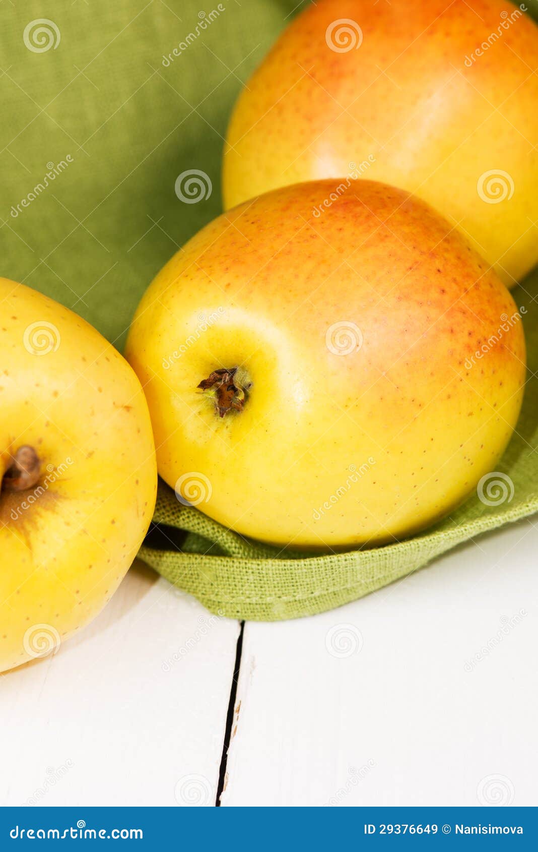 Apples on wooden table stock image. Image of fruit, garden - 29376649