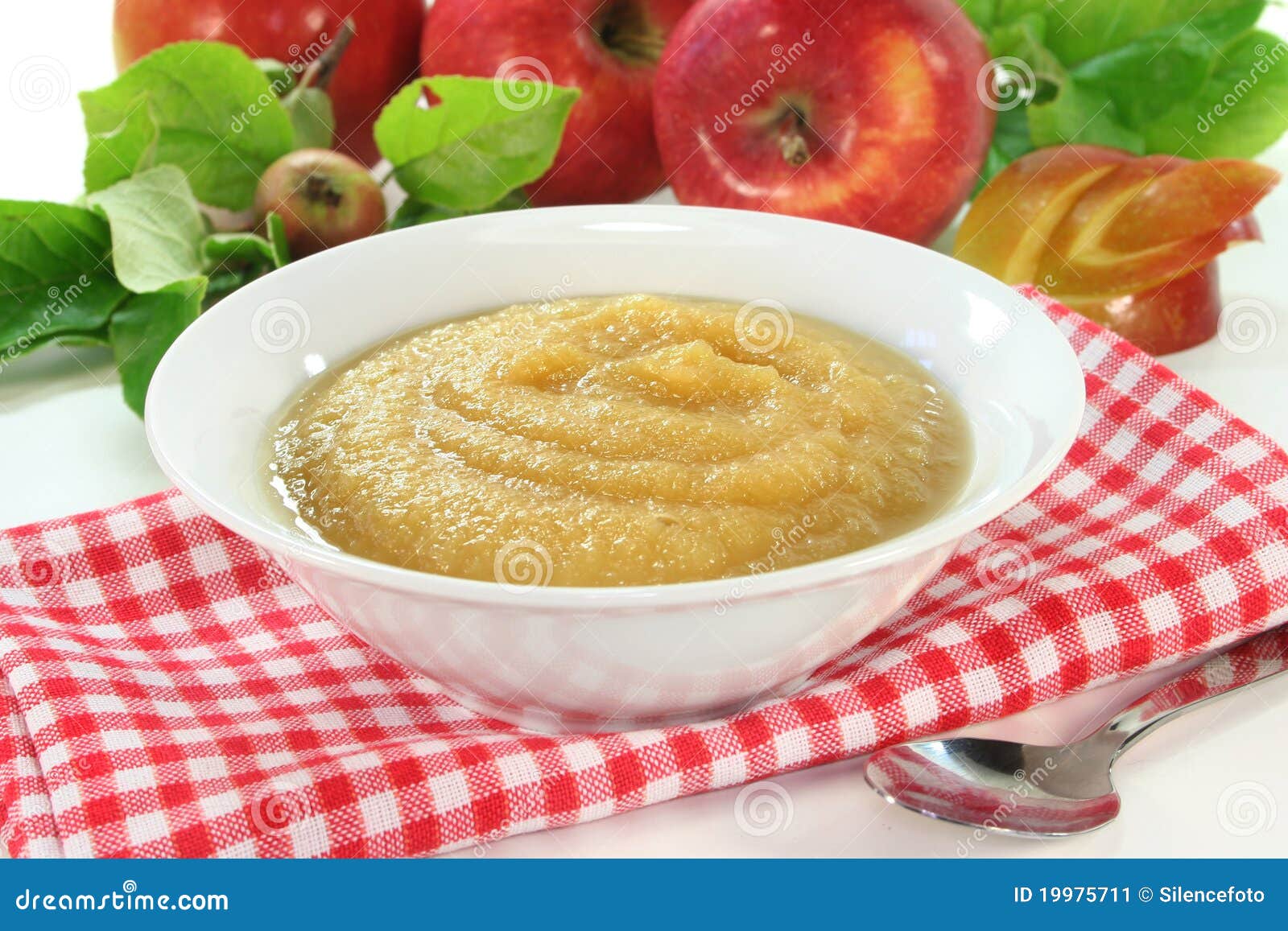 Applesauce stock image. Image of yellow, applesauce, stewed - 19975711