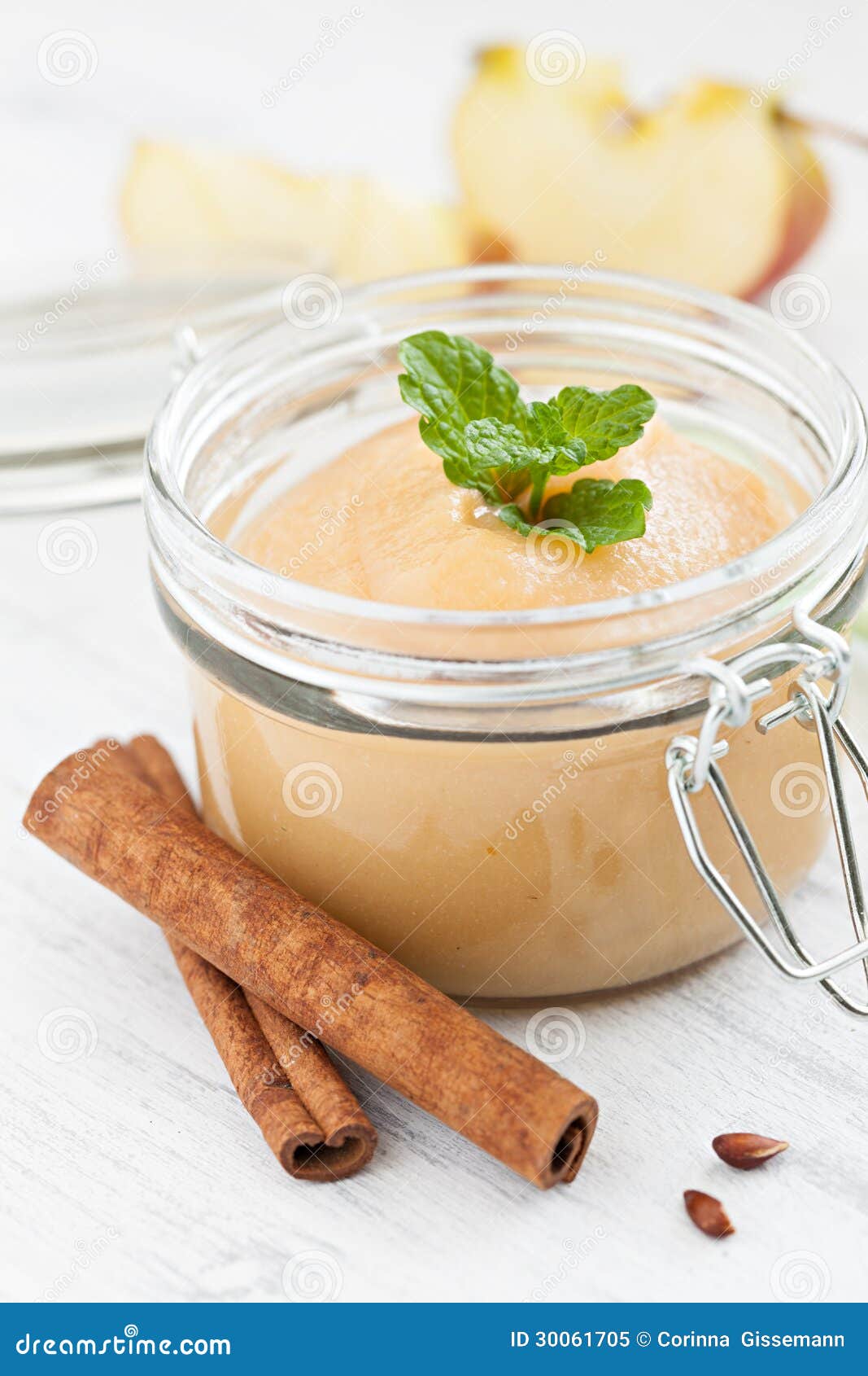 Applesauce stock image. Image of sweet, sauce, nutrition - 30061705