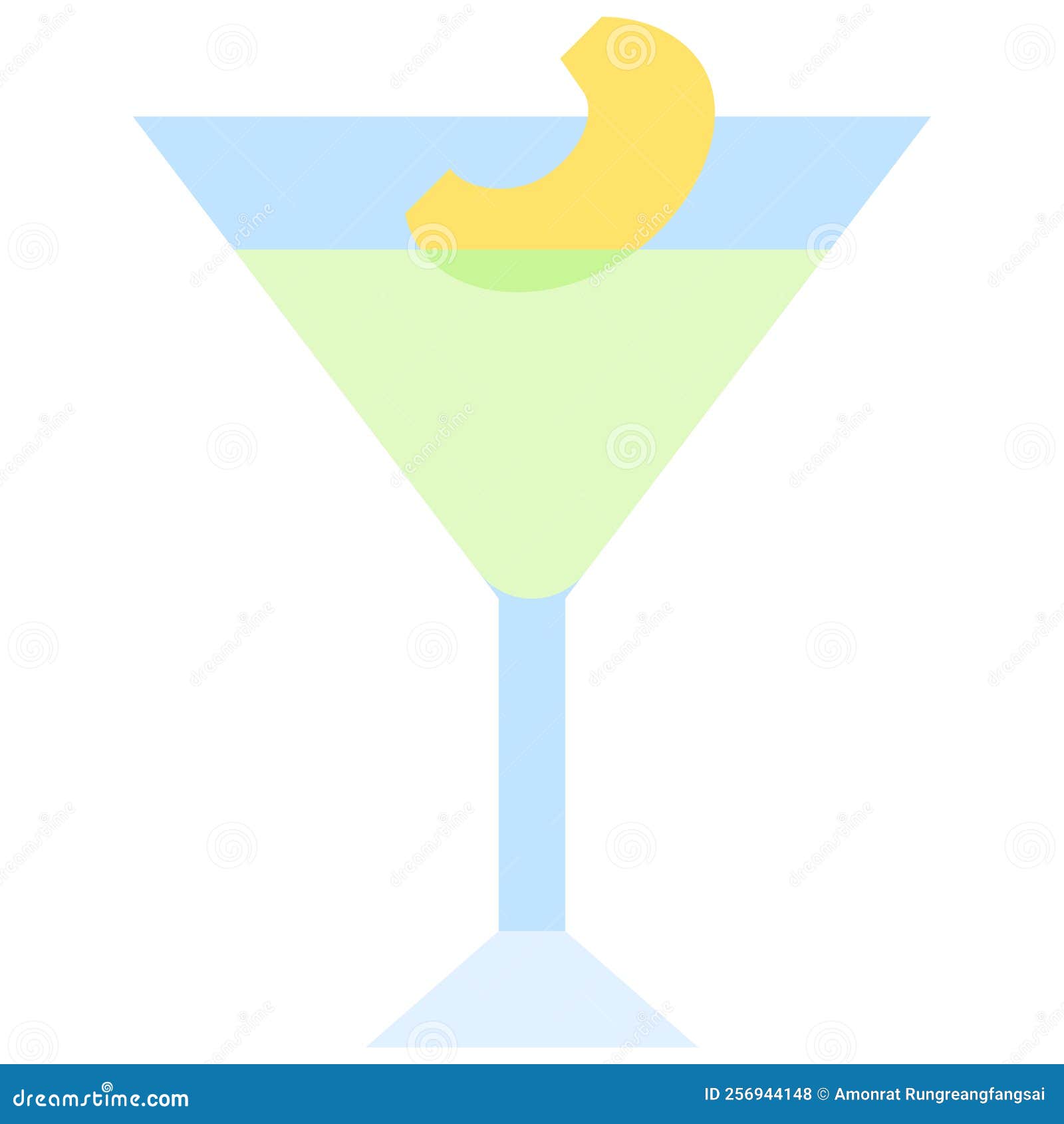 Appletini Cocktail Icon, Alcoholic Mixed Drink Vector | CartoonDealer ...