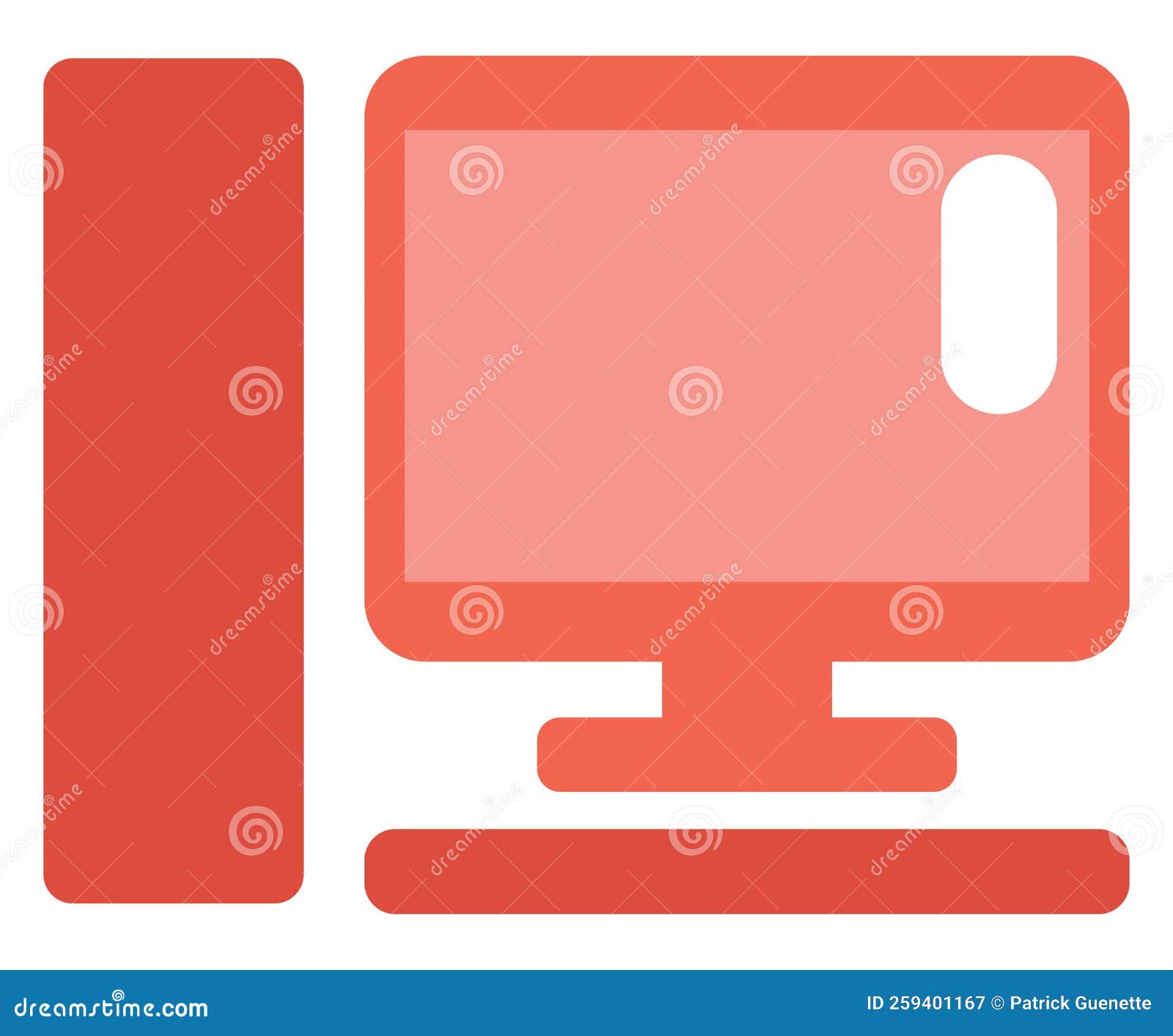 Appliance computer, icon stock vector. Illustration of electricity ...