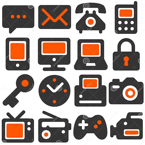 Appliance icons stock illustration. Illustration of internet - 23159139