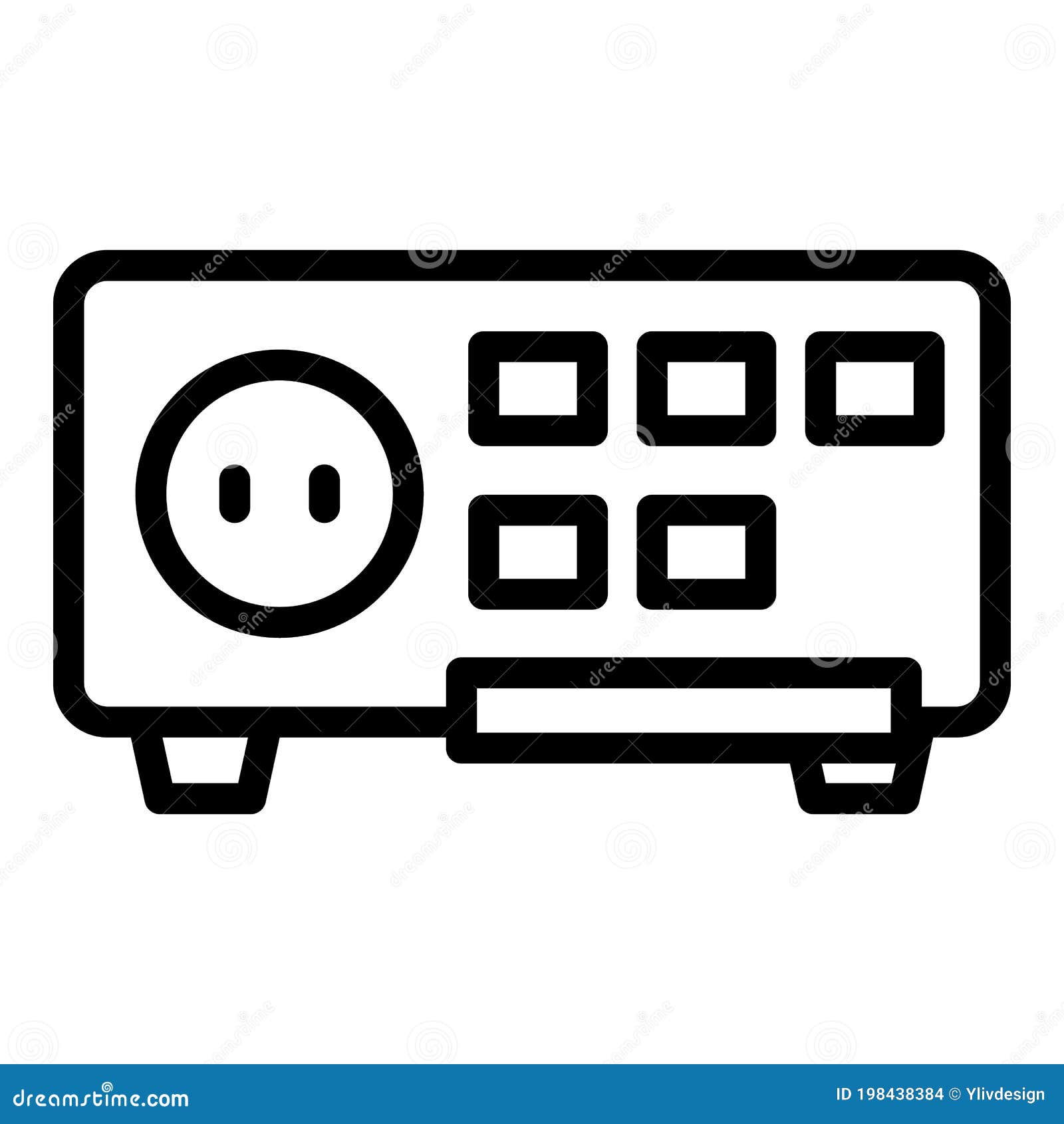 Appliance Voltage Regulator Icon, Outline Style Stock Vector ...