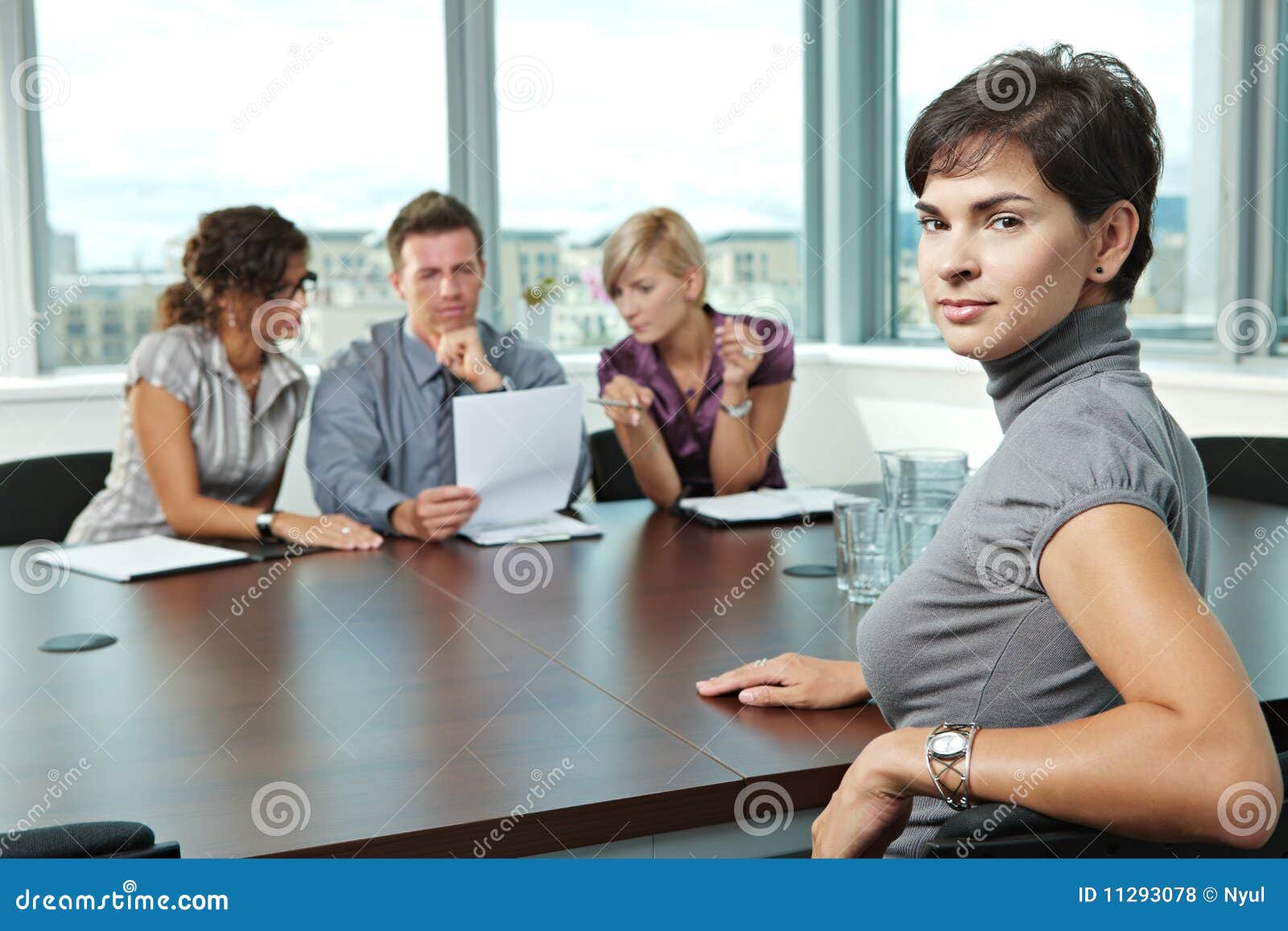 Applicant at job interview stock photo. Image of career - 11293078