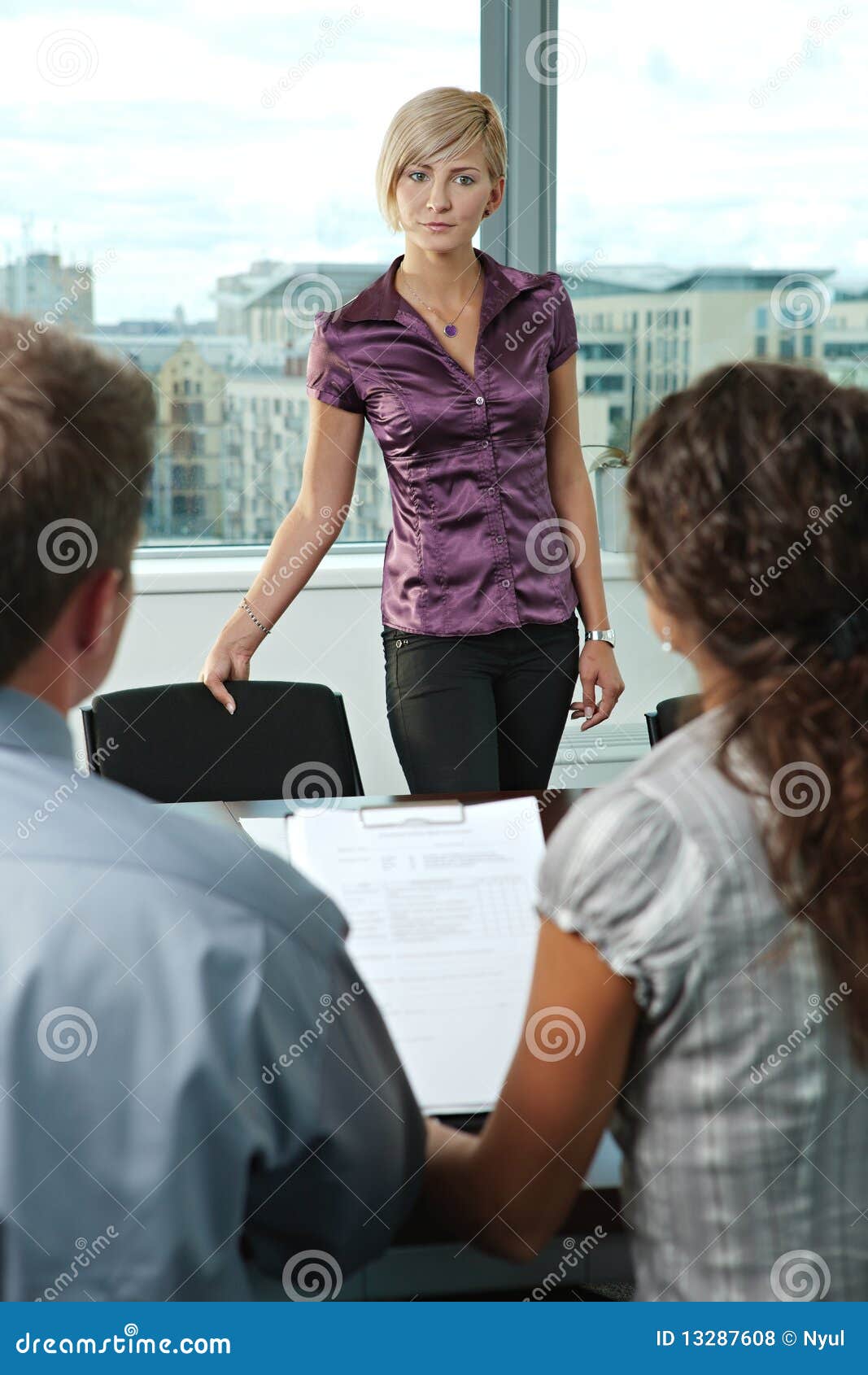 Applicant during Job Interview Stock Photo - Image of adult, applicant ...