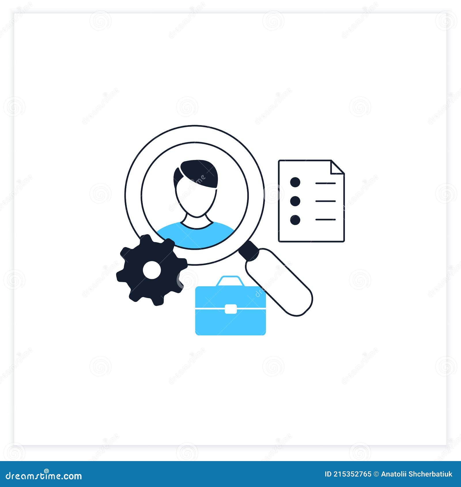 Applicant Tracking Flat Icon Stock Vector - Illustration of applicant ...