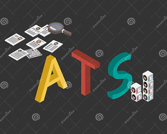 Applicant Tracking System or ATS for Recruitment Stock Vector ...