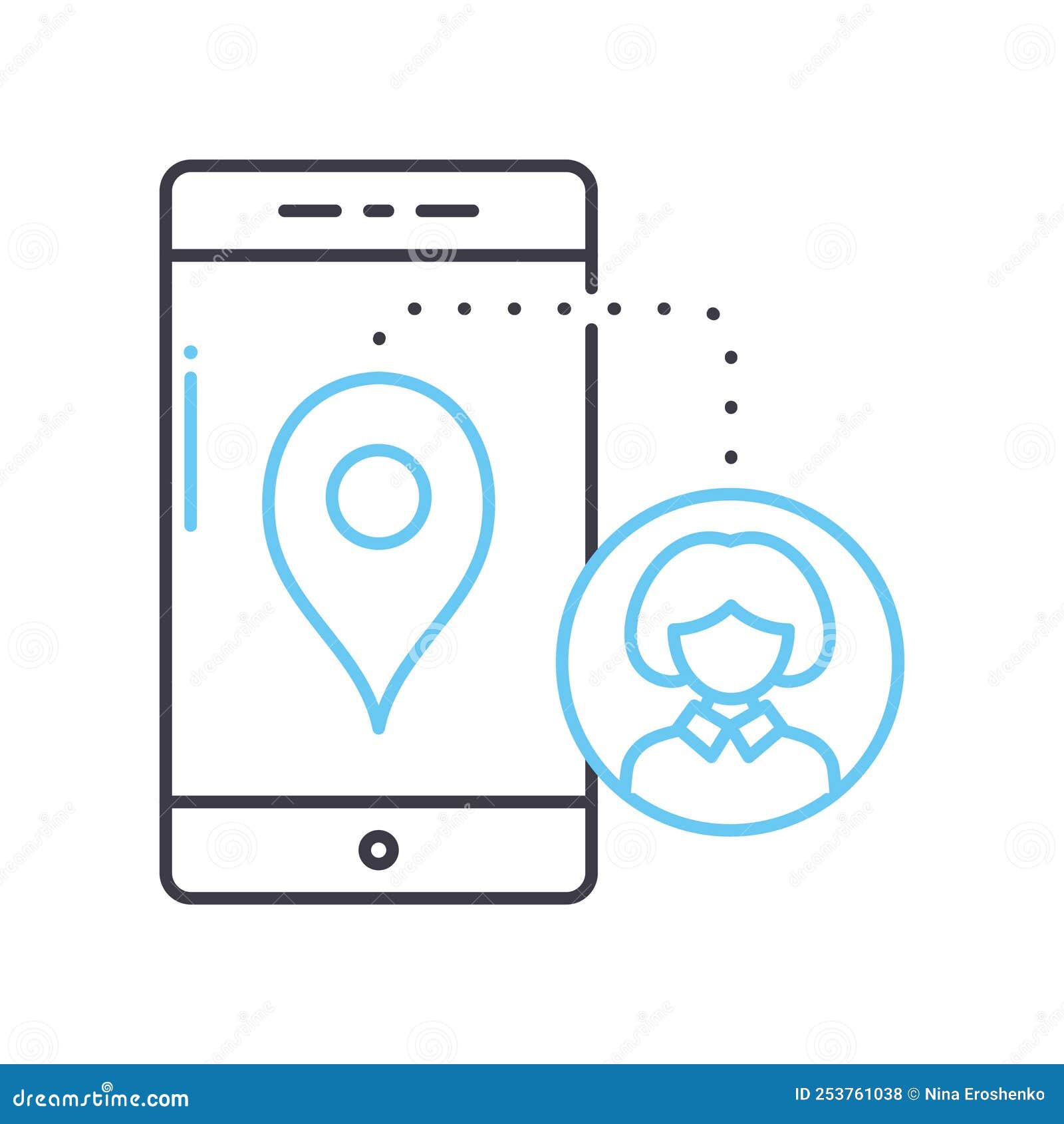 Applicant Tracking System Line Icon, Outline Symbol, Vector ...