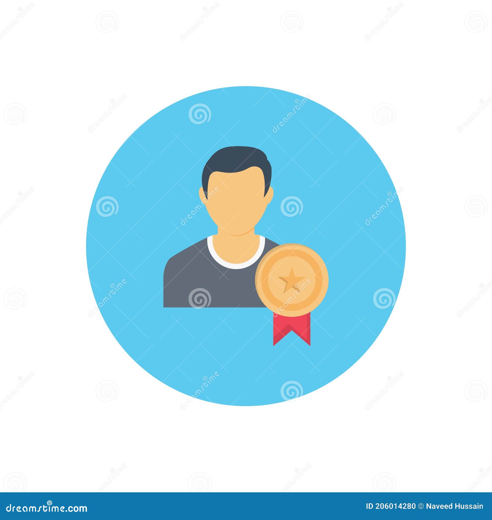 Applicant Icon Of 3 Types Color, Black And White, Outline. Isolated ...