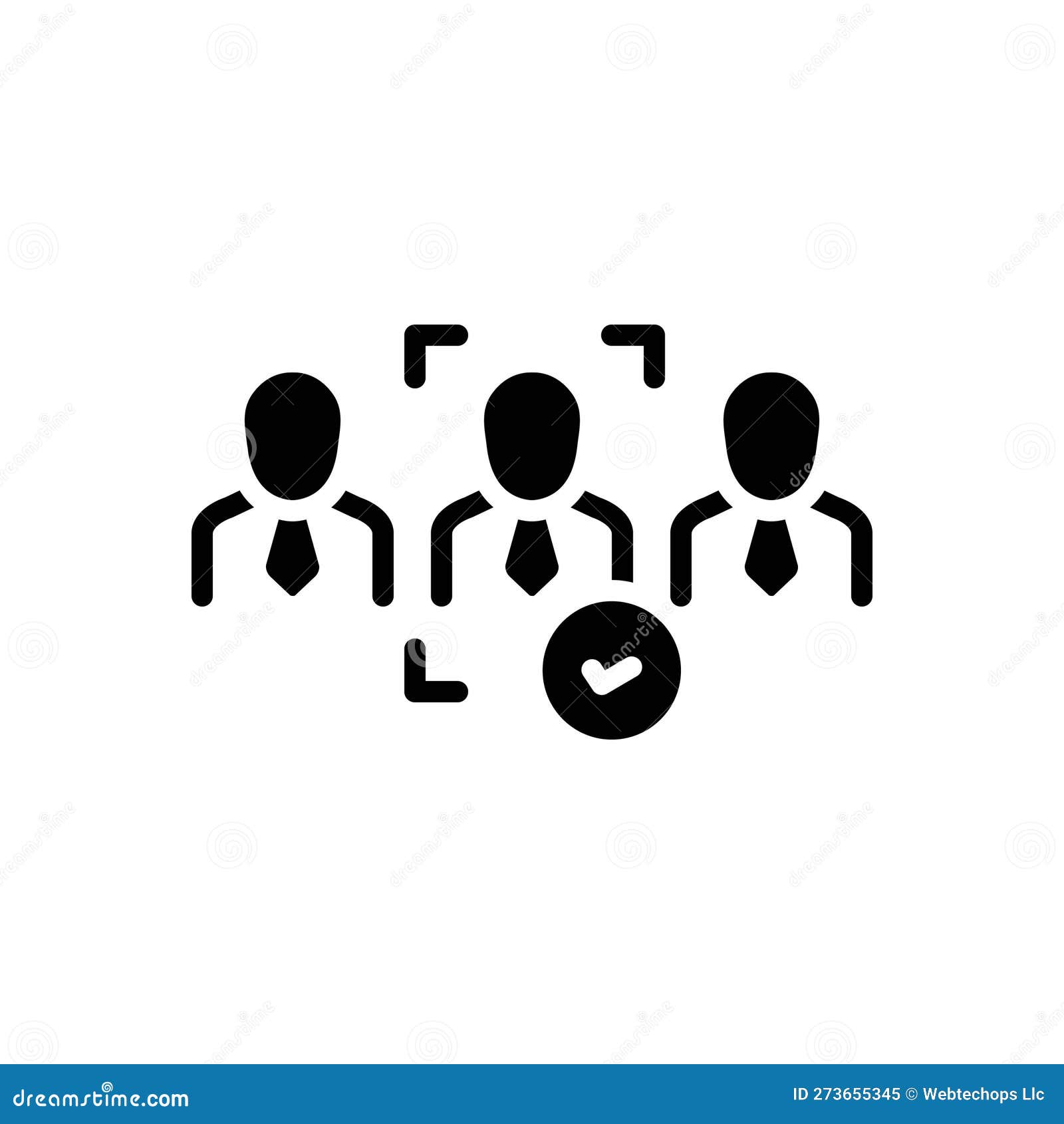 Black Solid Icon for Applicants, Suitor and Person Stock Vector ...
