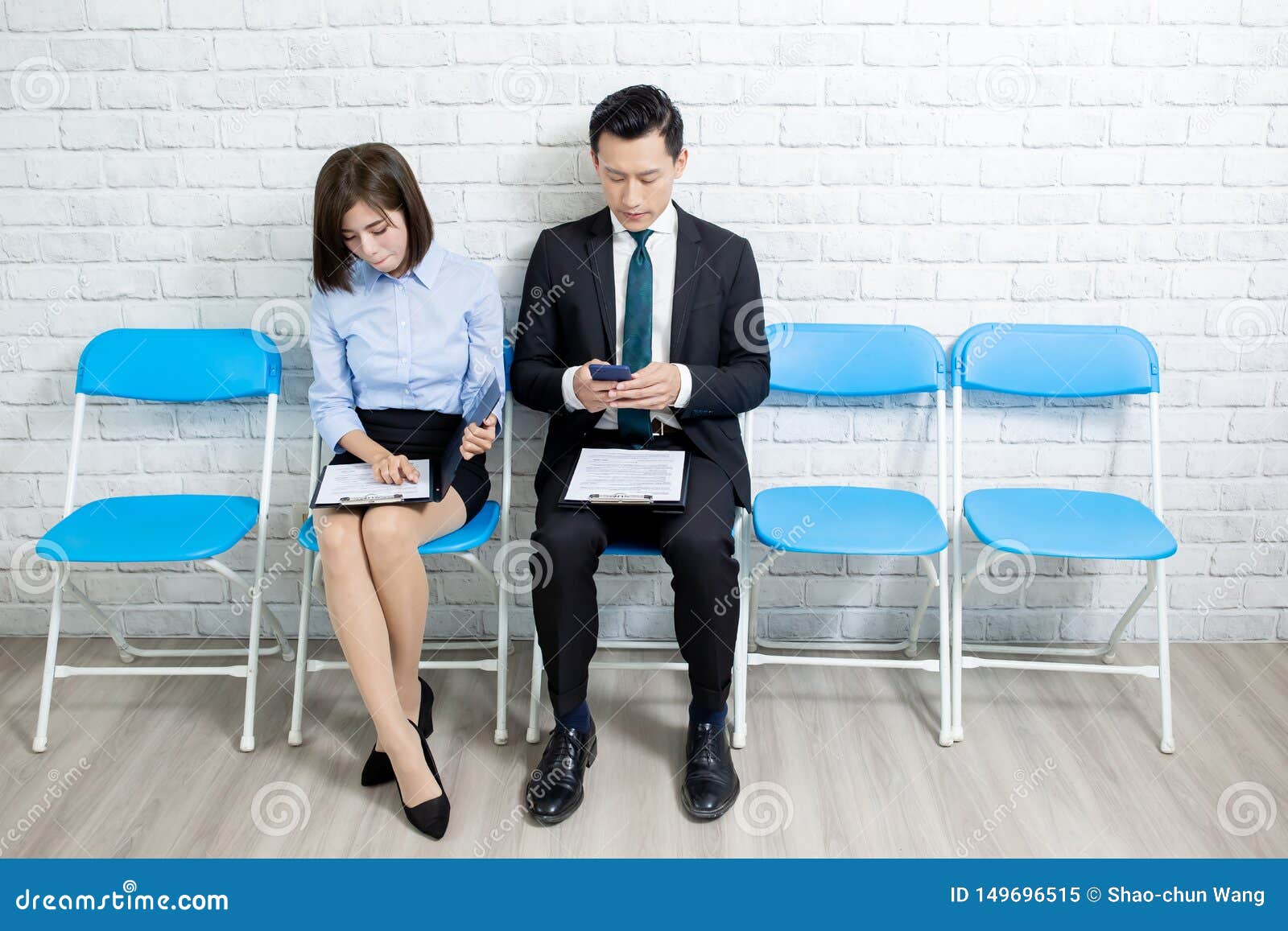 Applicants Wait for Interview Stock Image - Image of asia, applicant ...