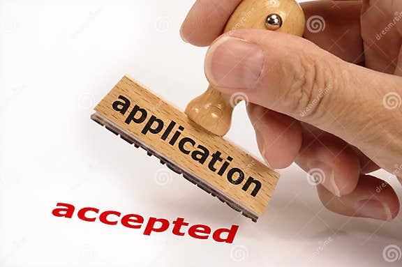 Application accepted stock image. Image of sign, design - 15984641