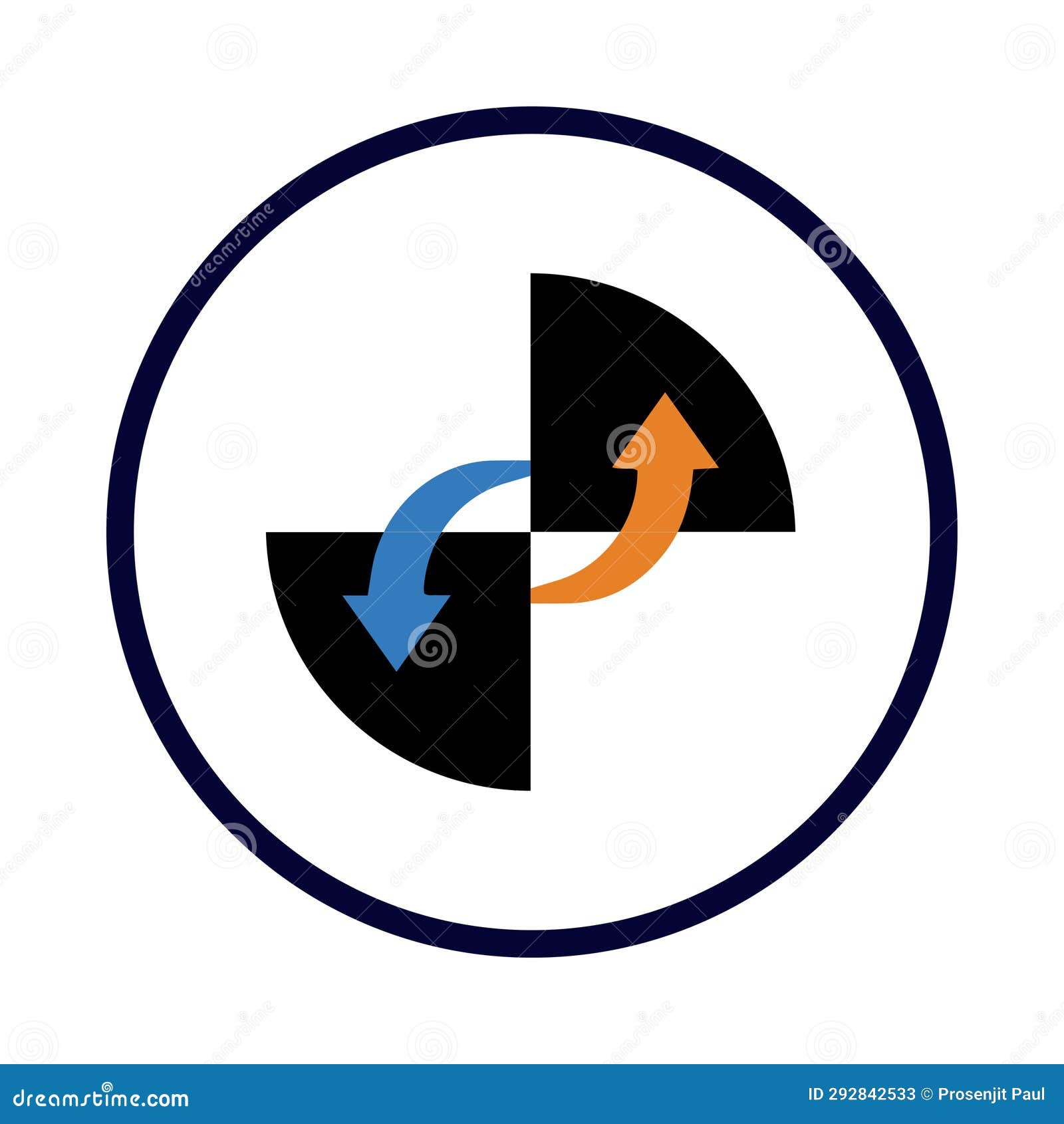 Application, Arrow, Down Icon Stock Vector - Illustration of circle ...