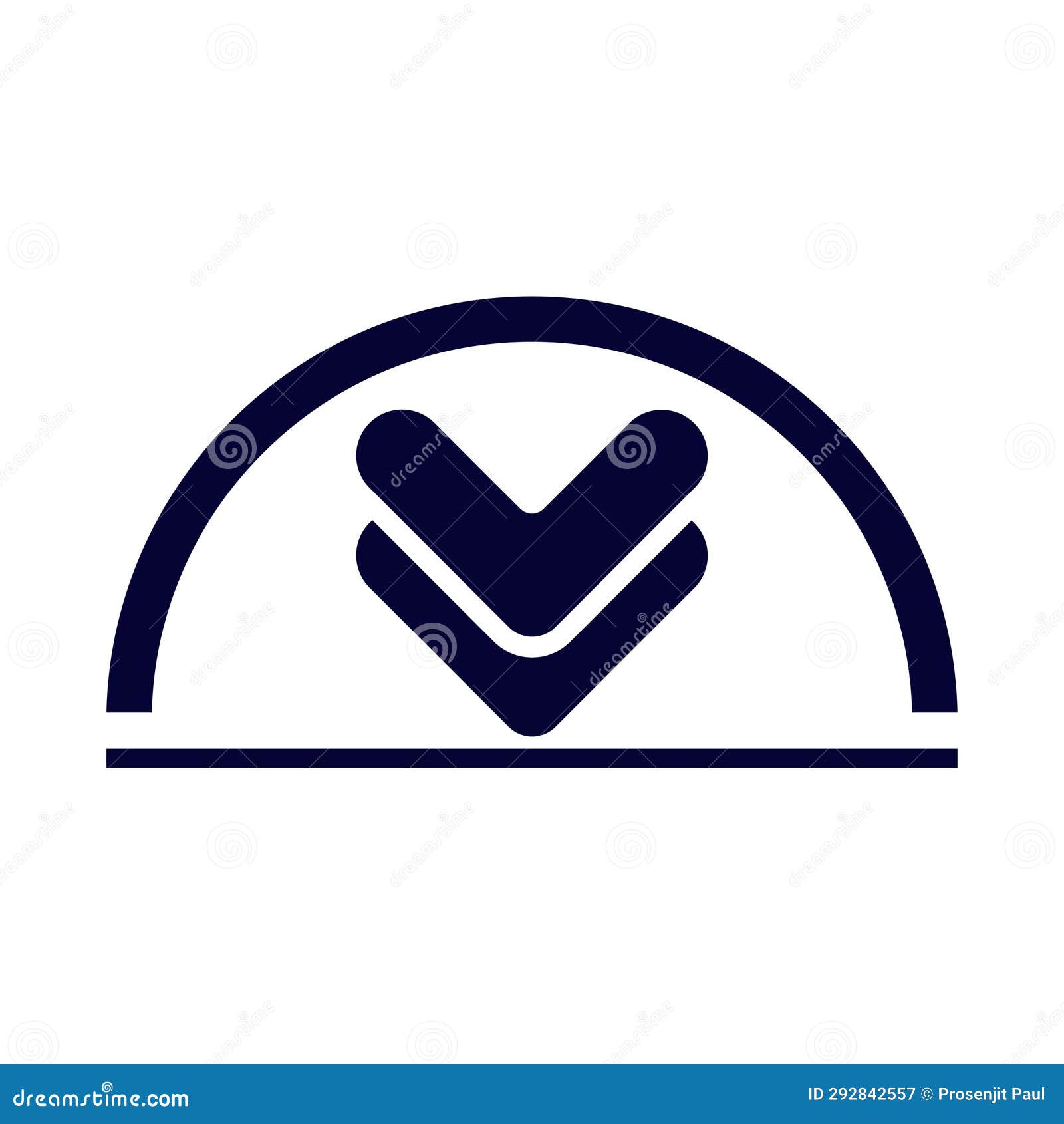 Application, Arrow, Down Icon Stock Vector - Illustration of sign ...