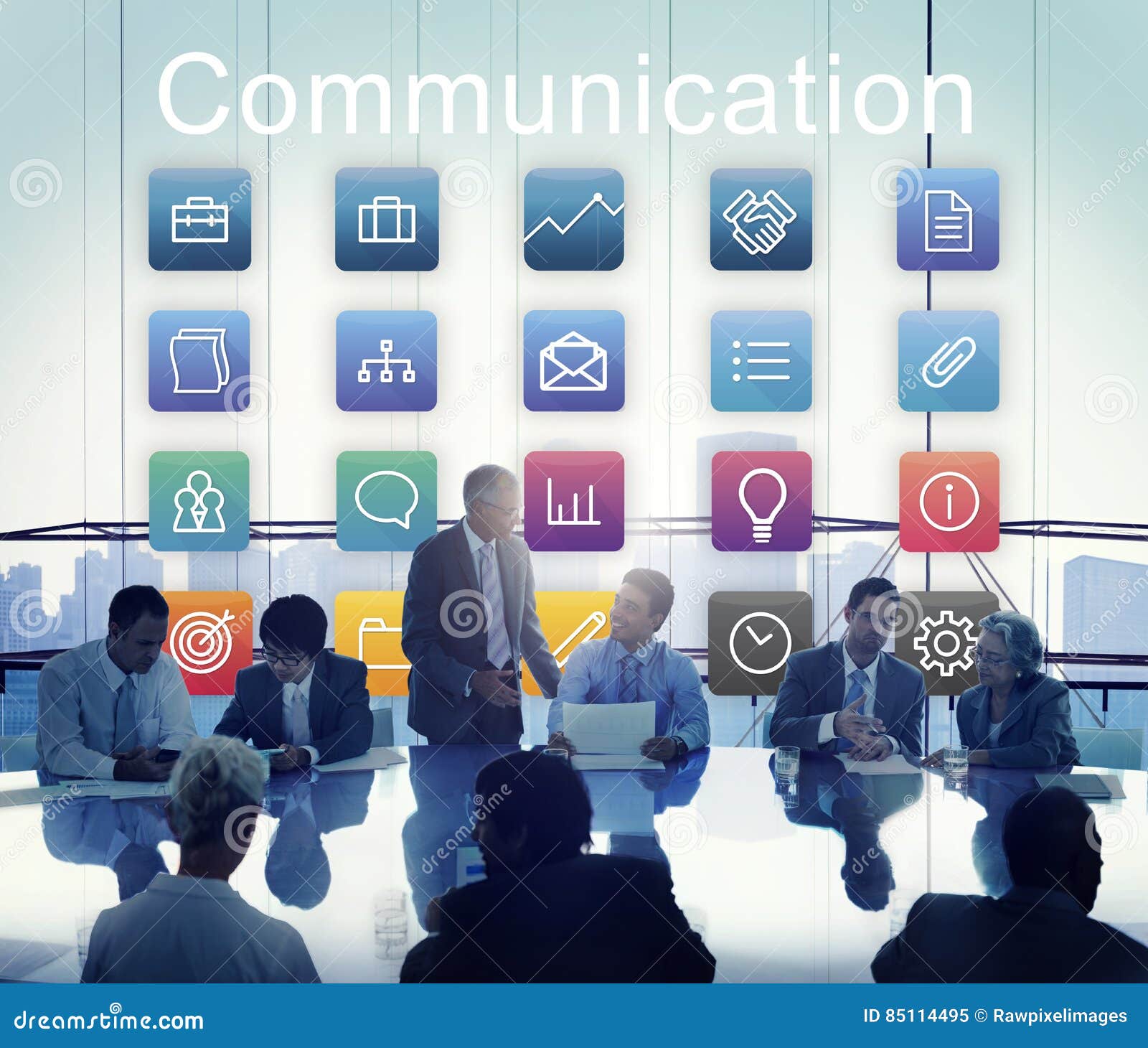 Application Business Communication Graphic Concept Stock Image - Image ...