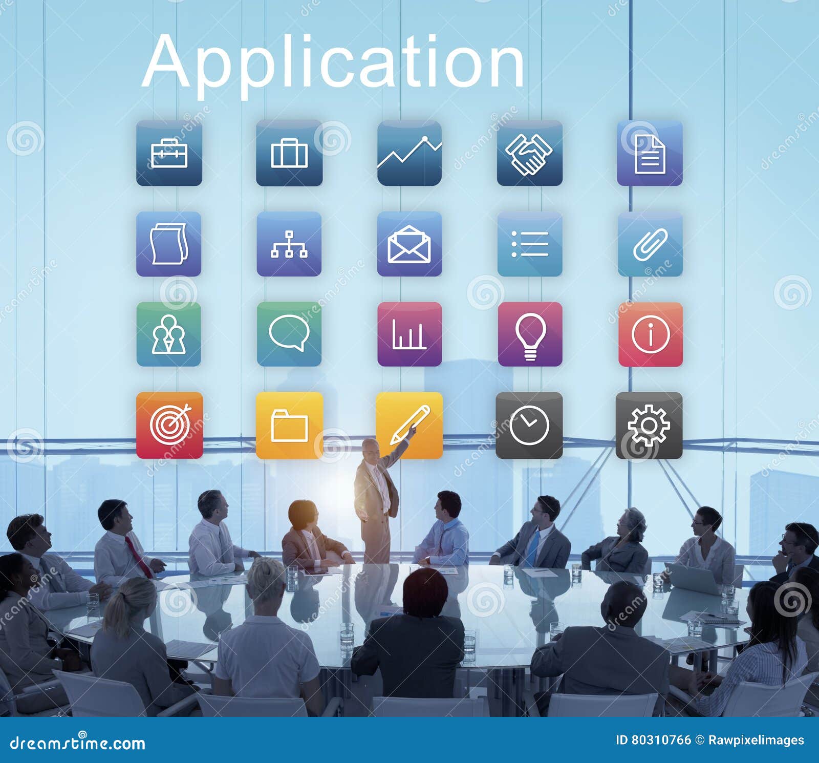 Application Business Communication Graphic Concept Stock Photo - Image ...