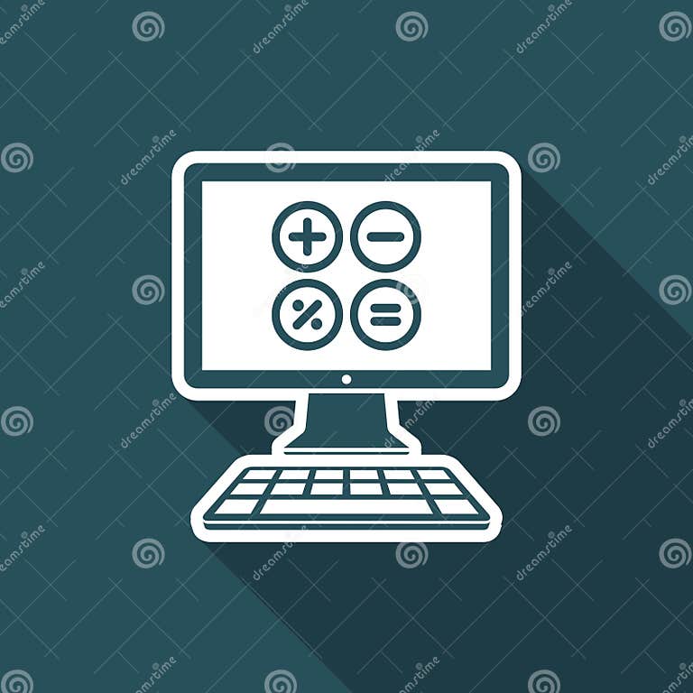 Application for Calculating Icon Stock Vector - Illustration of ...