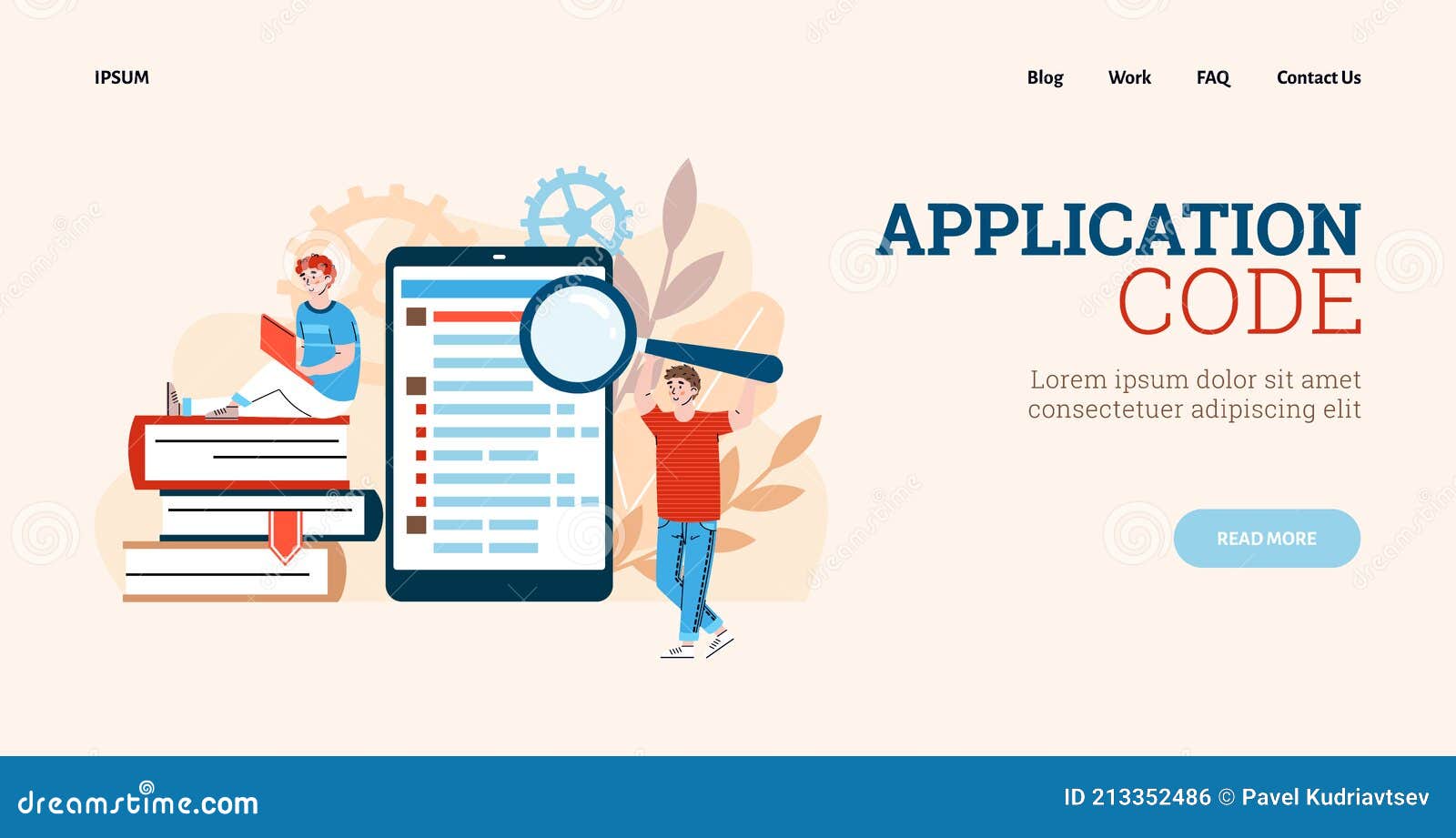 Application Code Writing and Testing Website, Cartoon Vector ...